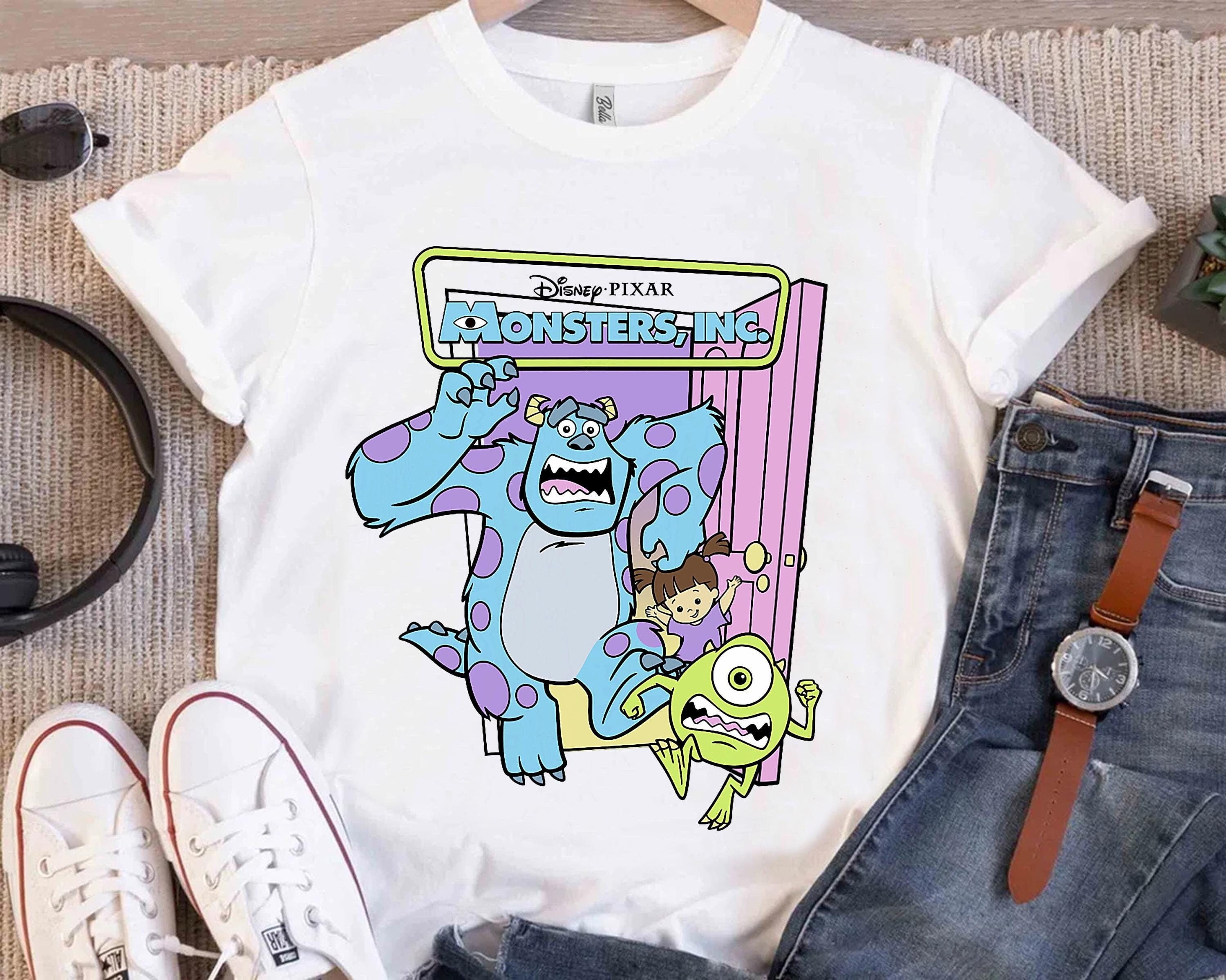 TSHIRT-Disney Pixar Monsters Inc Sully Mike Boo Best Trio Logo T-Shirt ...