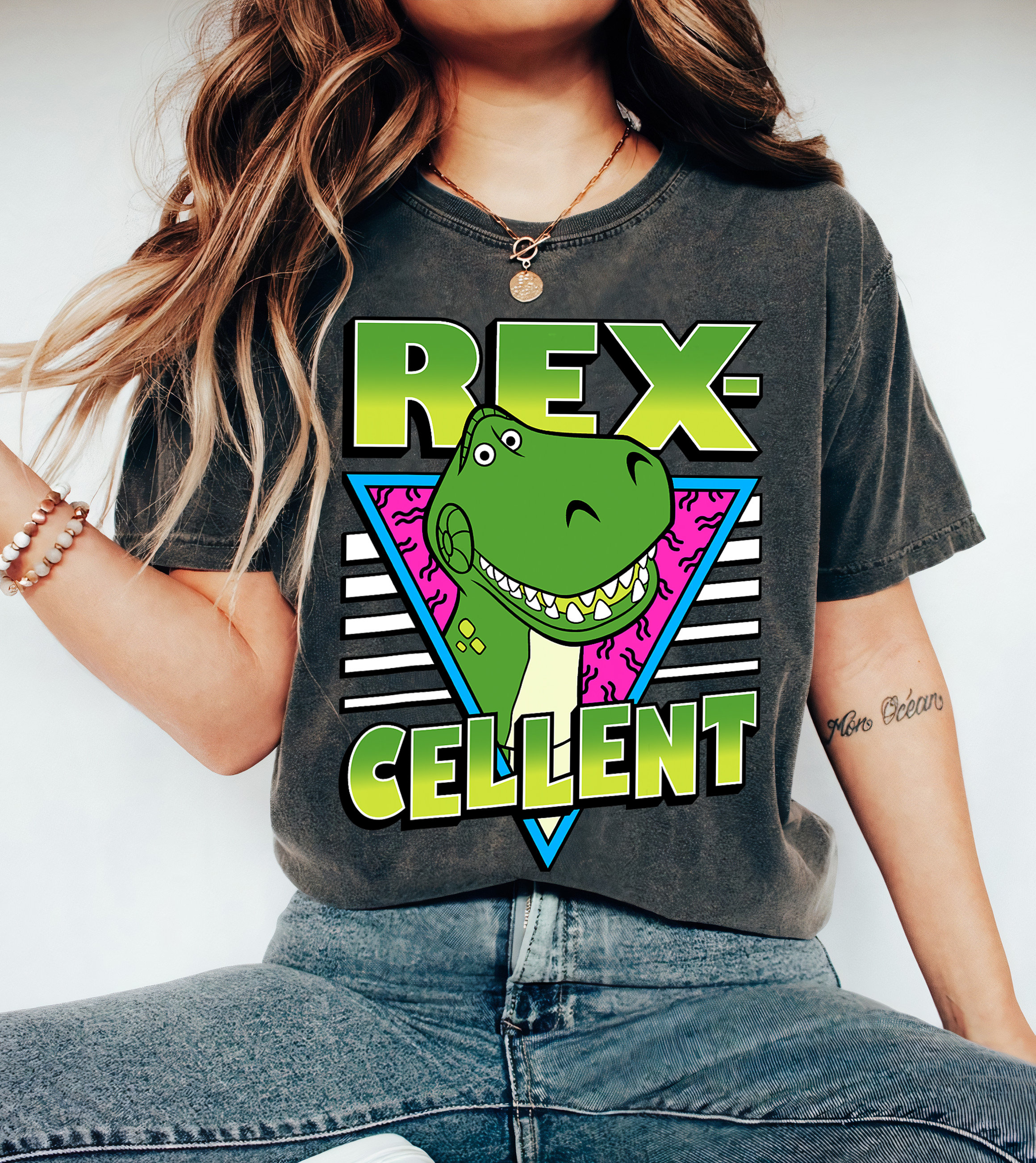 TSHIRT-Disney Pixar Toy Story 4 Retro Rex-cellent Portrait T-Shirt ...
