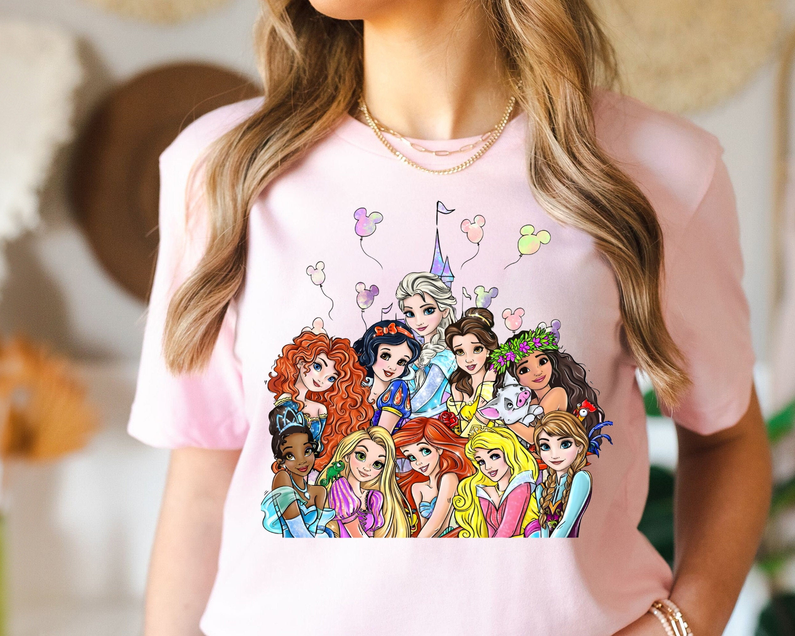 TSHIRT-Disney Princesses Shirt, Besties Princess Squad Shirt, Cinderella & Ariel Shirt, Princess ...