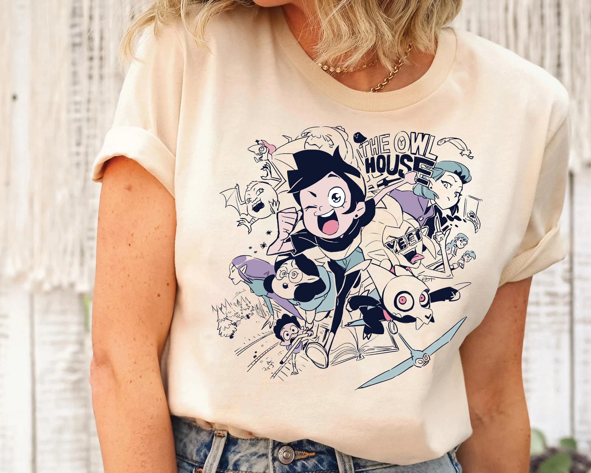 TSHIRT-Disney The Owl House Characters Shirts, The Owl House Shirt, Boiling Isles Tee, Magic ...