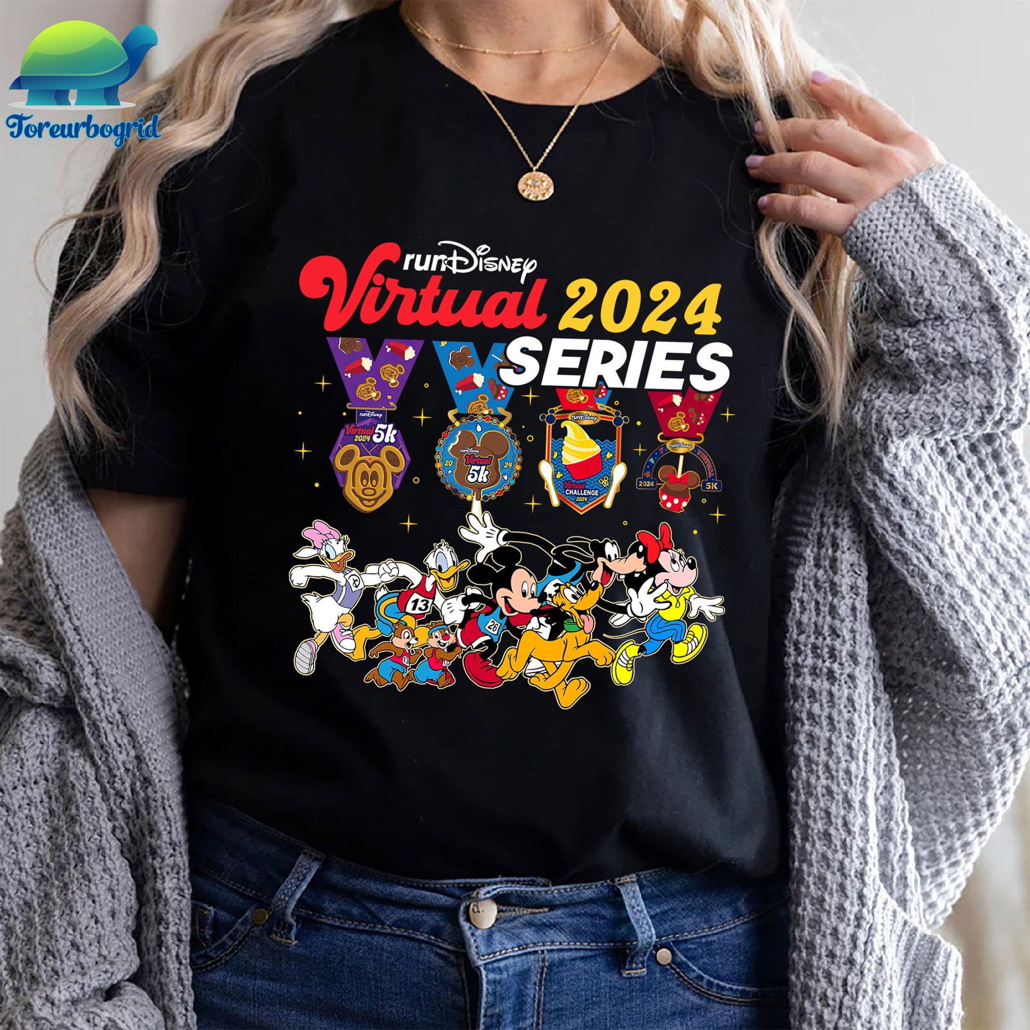 TSHIRT-Disneyland Virtual Series 2024 Shirt, runDisney Shirt ...