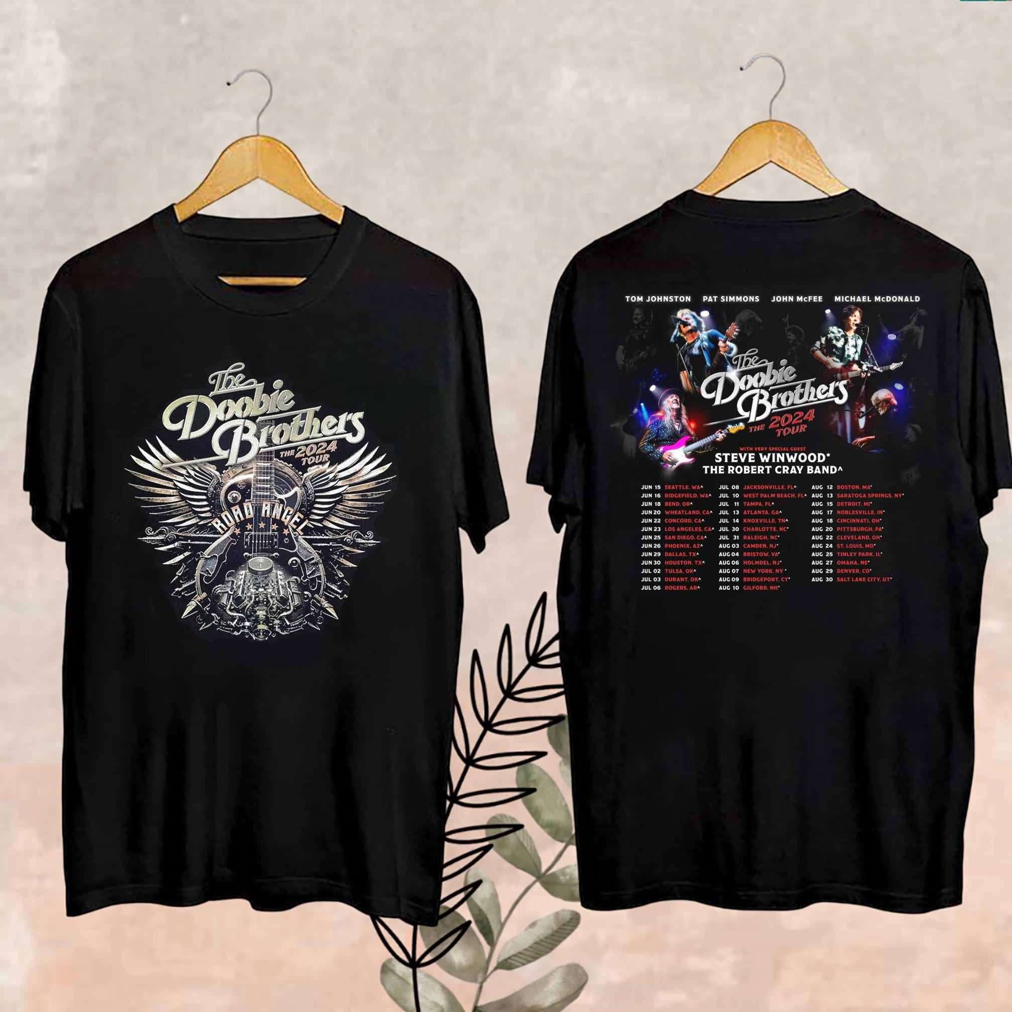 TSHIRT-Doobie Brothers 2024 Tour Shirt For Fan, Doobie Brothers 2024 Concert Fan Gift, The ...