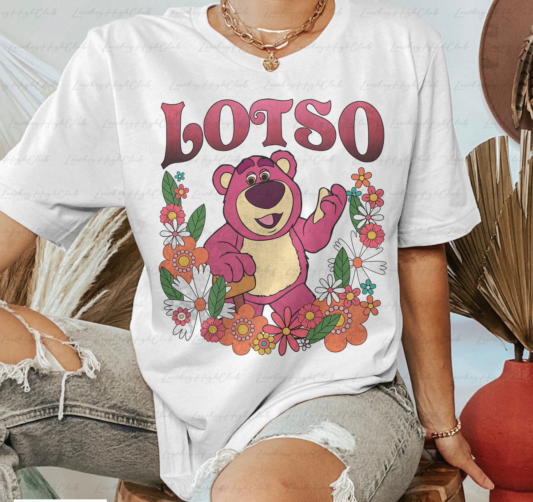 TSHIRT-Floral Lotso Bear Toy Story 90s Shirt, Lotso Huggin Bear Shirt ...