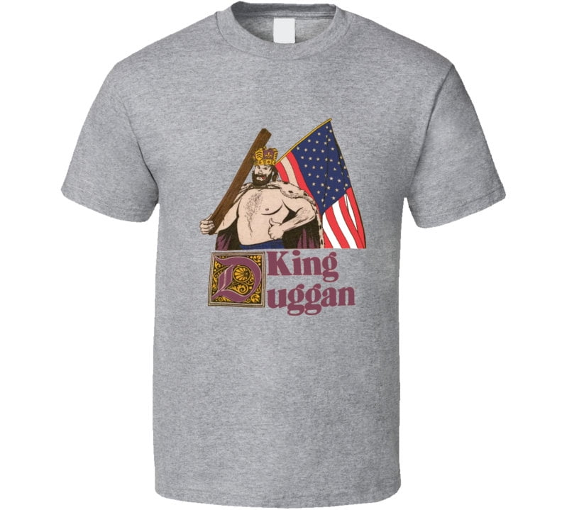 TSHIRT-Hacksaw Jim Duggan King Duggan Retro Wrestling T Shirt - Walmart.com