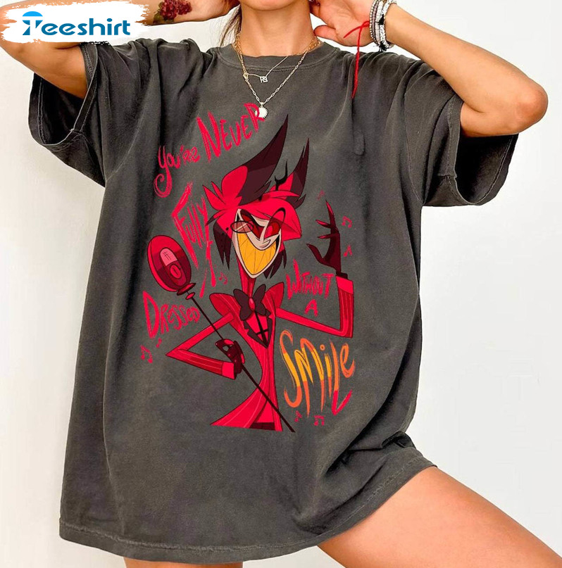 TSHIRT-Hazbin Hotel Alastor Shirt, Alastor Vivziepop Sweater T-shirt ...