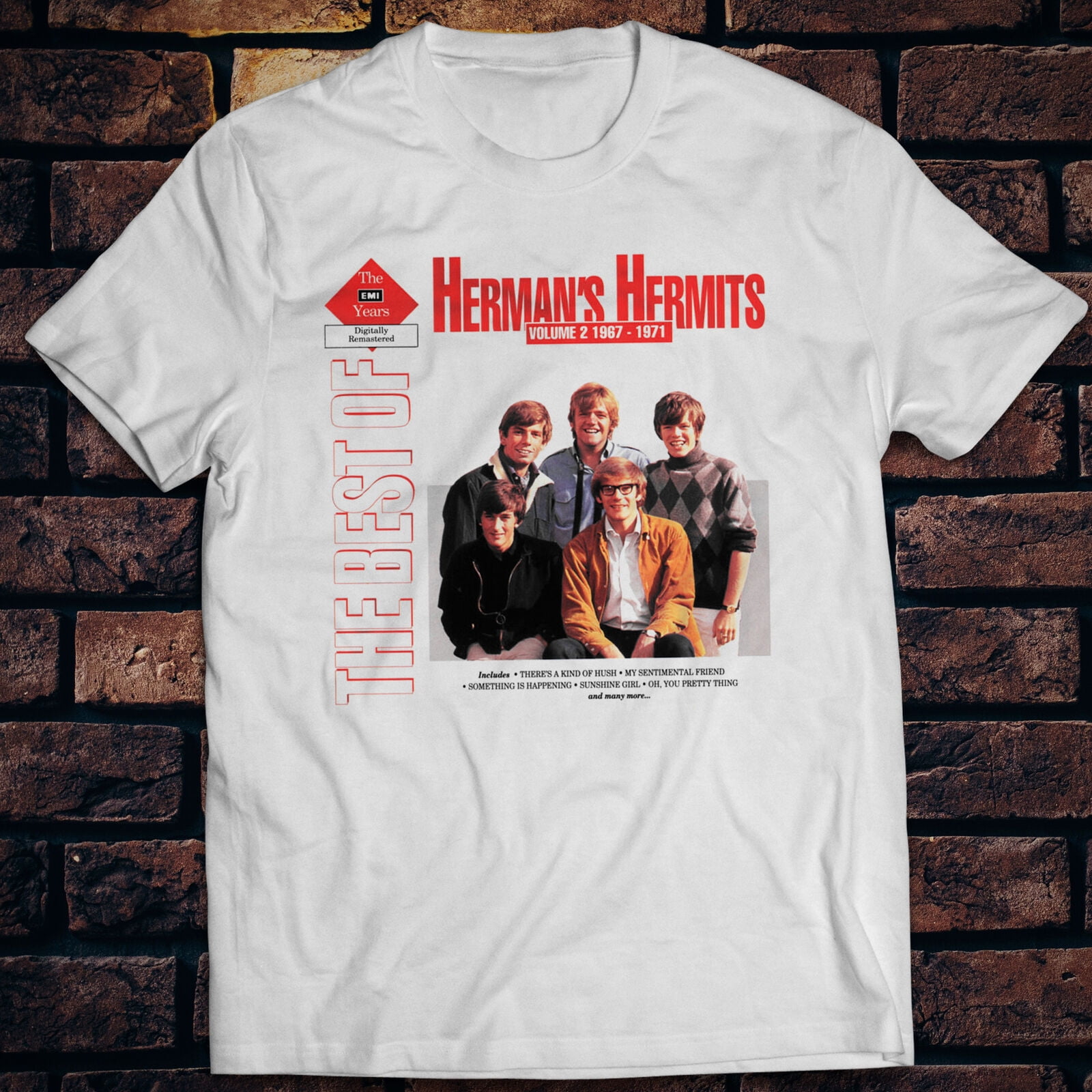 TSHIRT-Herman's Hermits - Silhouettes Tee Their Greatest Hits ...