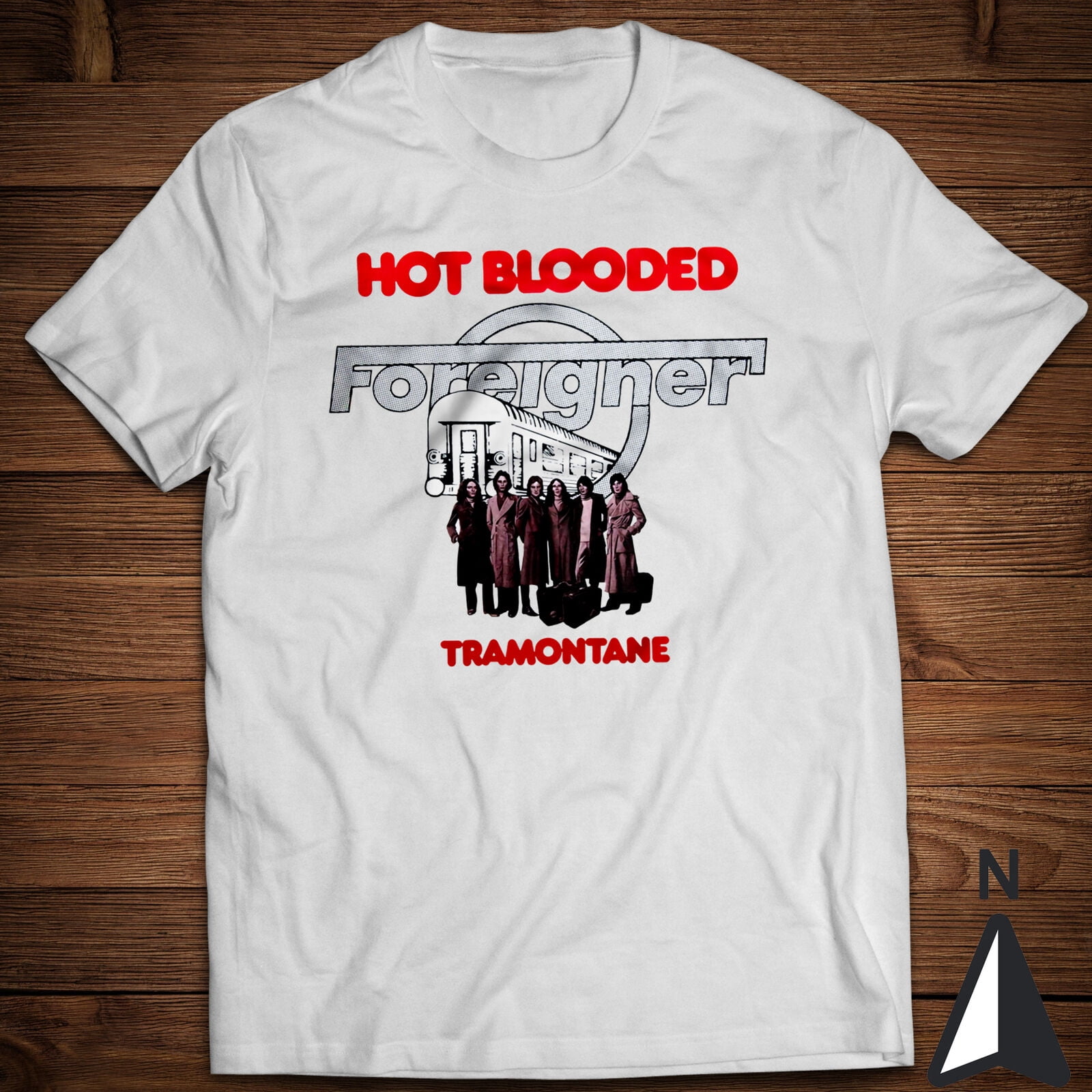 TSHIRT-Hot Blooded Double Vision Classic T-Shirt Lou Gramm Ian McDonald ...