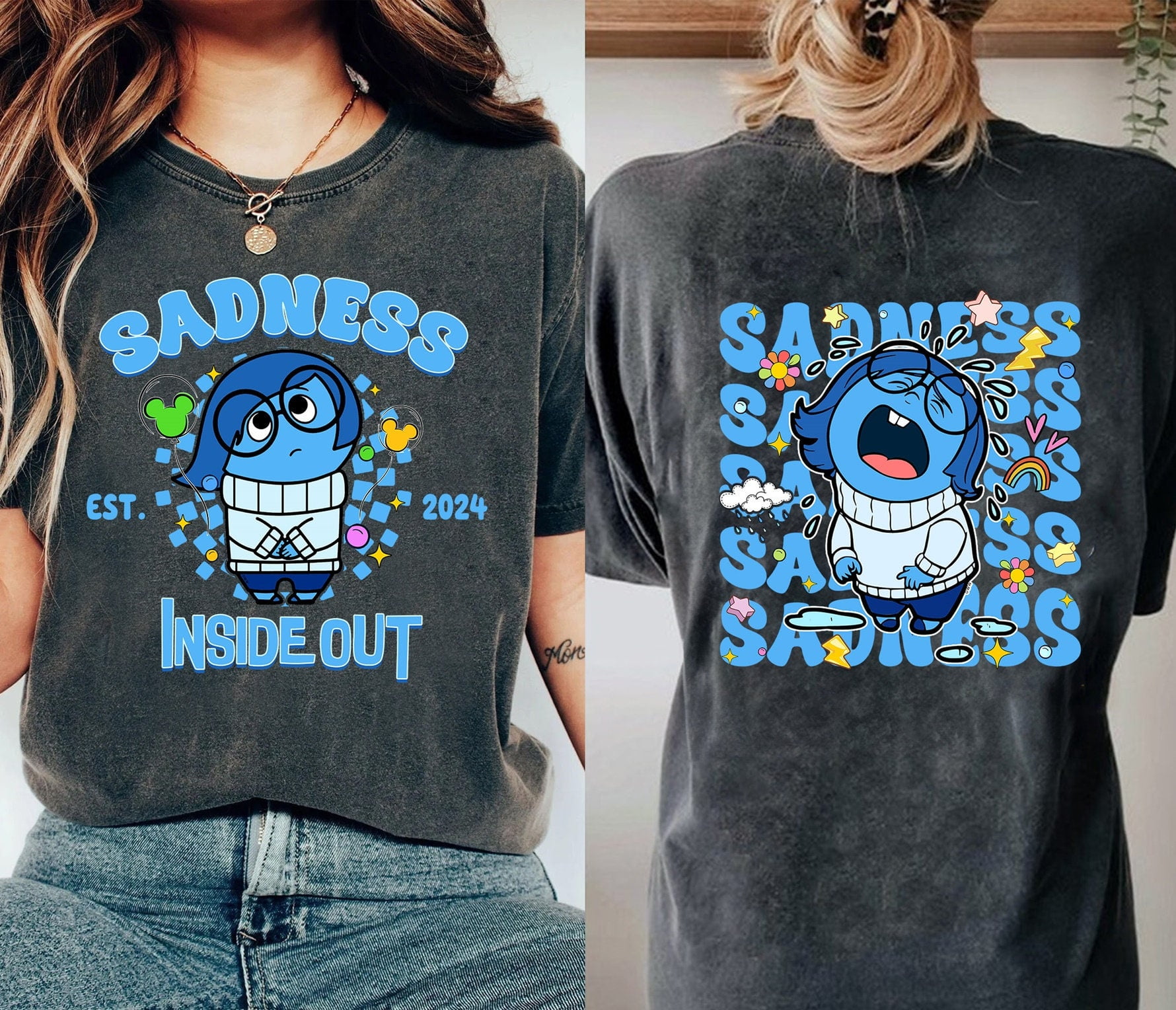TSHIRT-Inside Out It's OK To Feel Shirt, Sadness Inside Out 2 Shirt ...