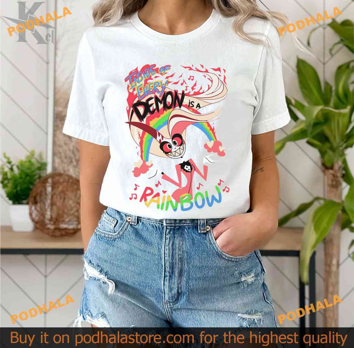 TSHIRT-Inside of Every Demon Has A Rainbow Shirt, Charlie Morningstar ...