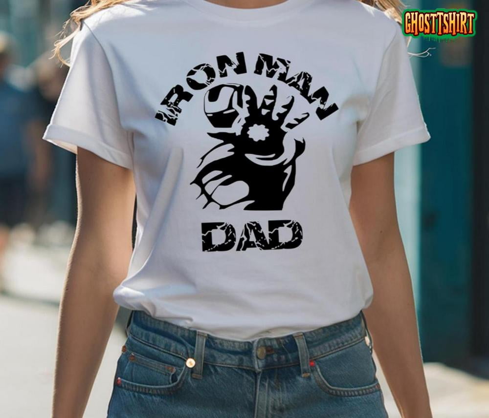 TSHIRT-Iron Man Dad Shirt Avengers Dad Gift - Walmart.com