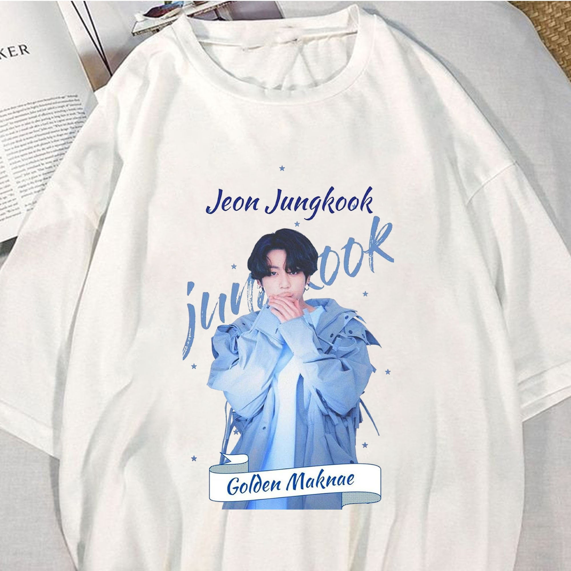 TSHIRT-Jeon Jungkook Golden Maknae Shirt, BTS Jungkook Kpop Sweatshirt ...