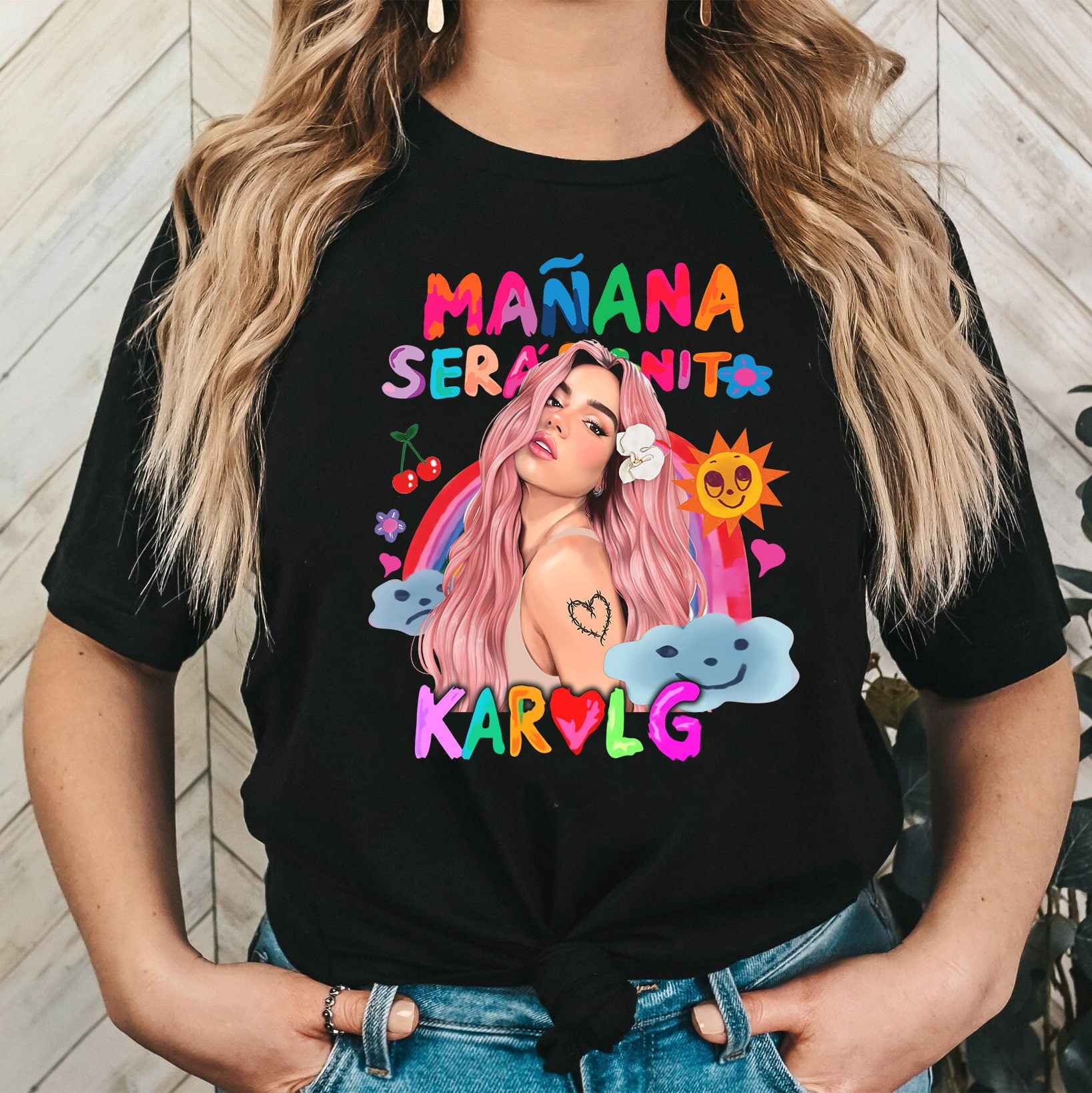 TSHIRT-Karol G , Karol G New Album Cover, Manana sera bonito bichota ...