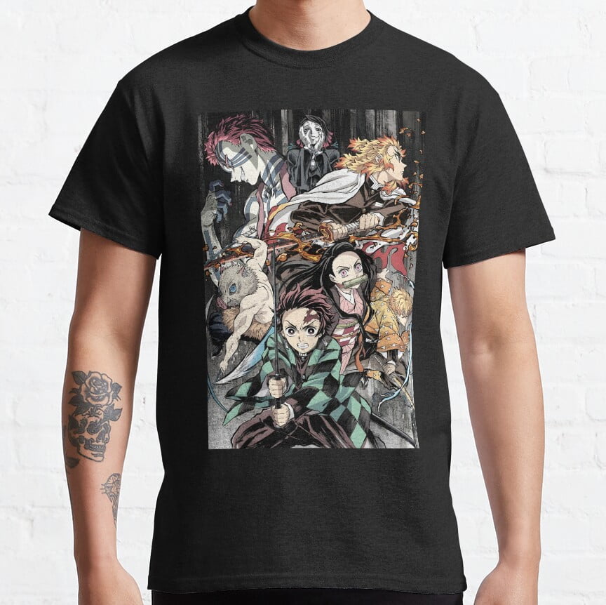 TSHIRT-Kimetsu no Yaiba Demon Slayer by Matsushima Akira Classic T ...