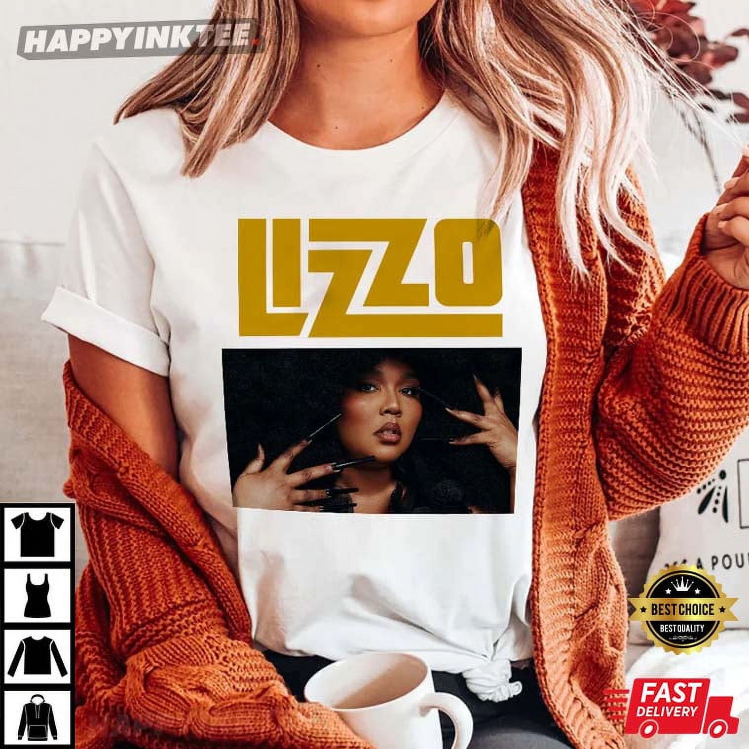TSHIRT-Lizzo Fan Tour 90s’ Merch T-Shirt - Walmart.com