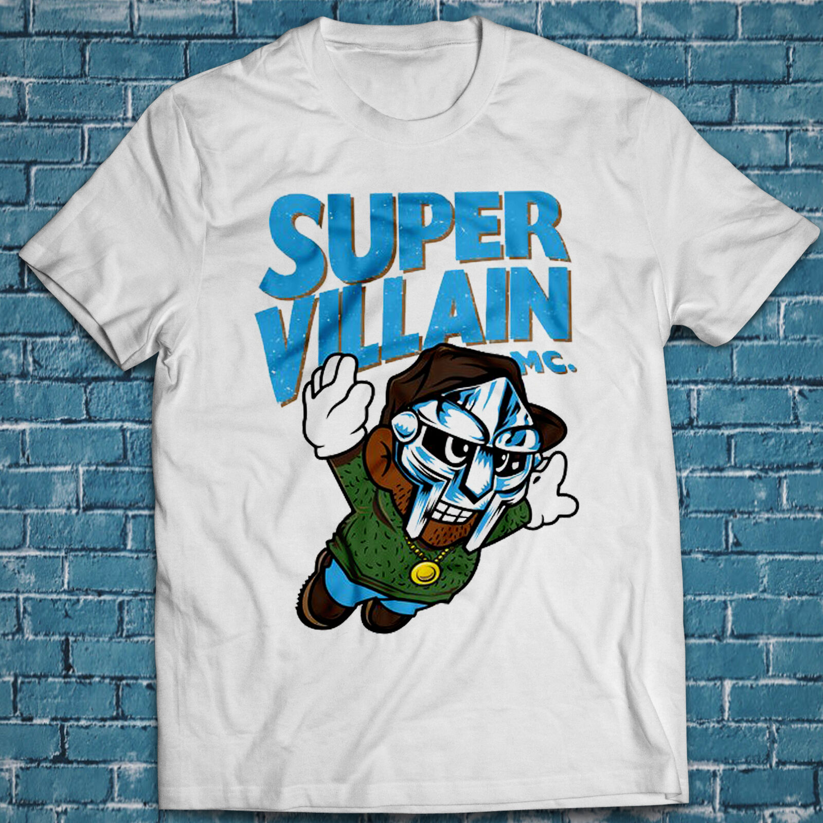 TSHIRT-MF DOOM Rapper T-Shirt Super Mario Bros 3 Video Game ...