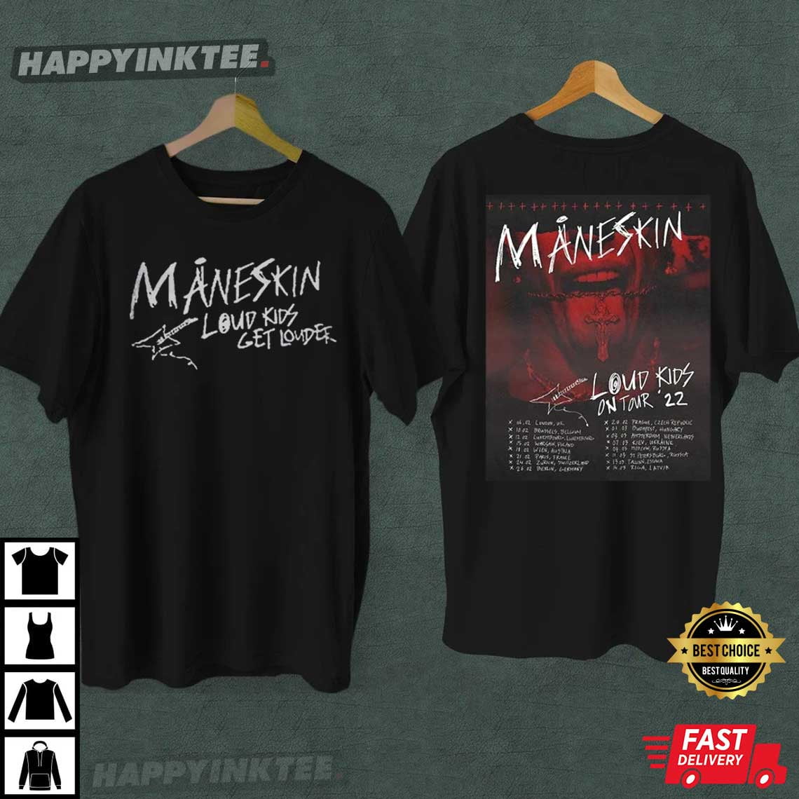 TSHIRT-Maneskin Album Italian Band Merch T-Shirt - Walmart.com