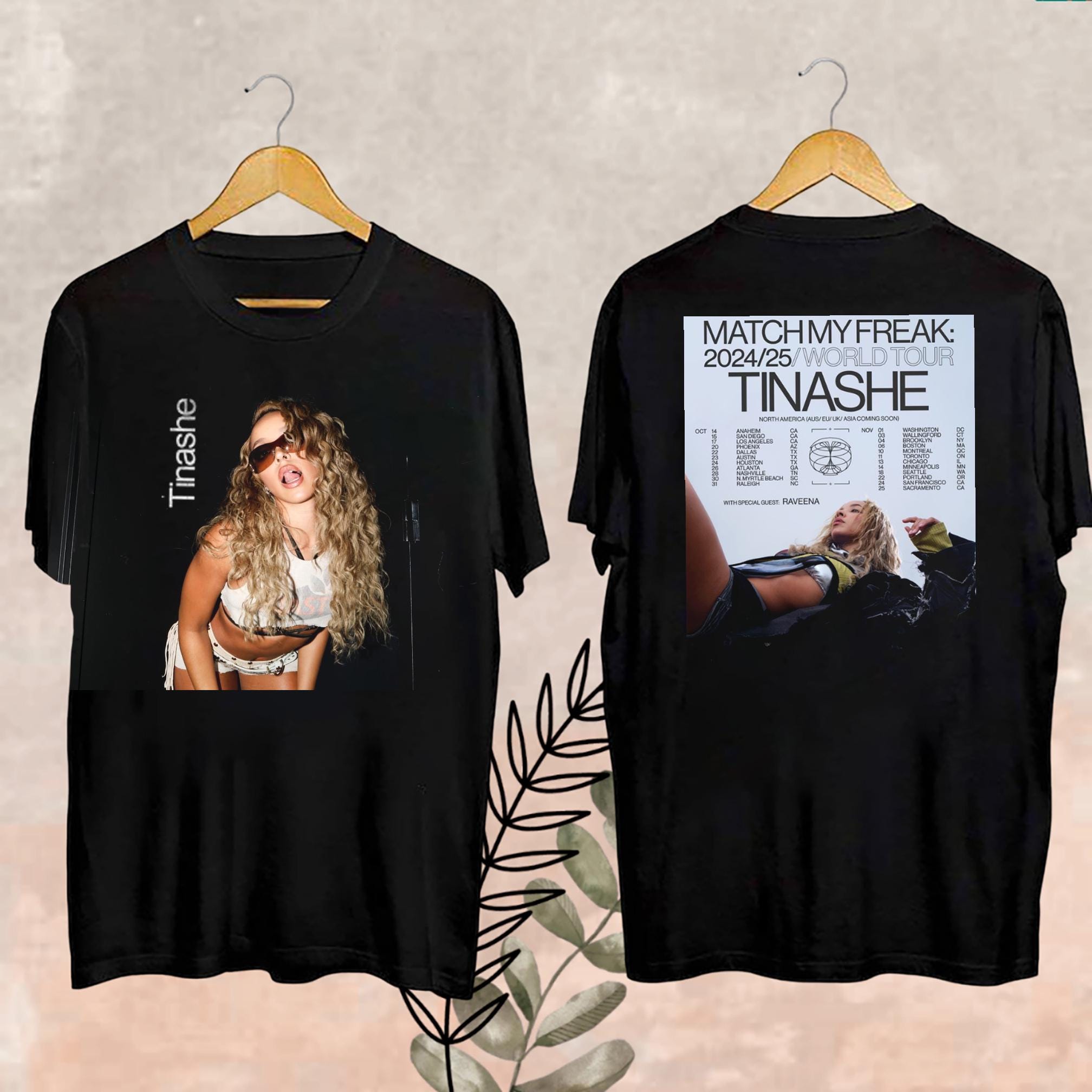TSHIRT-Match My Freak Tour 2024 Fan Gift, Tinashe Match My Freak Tour ...