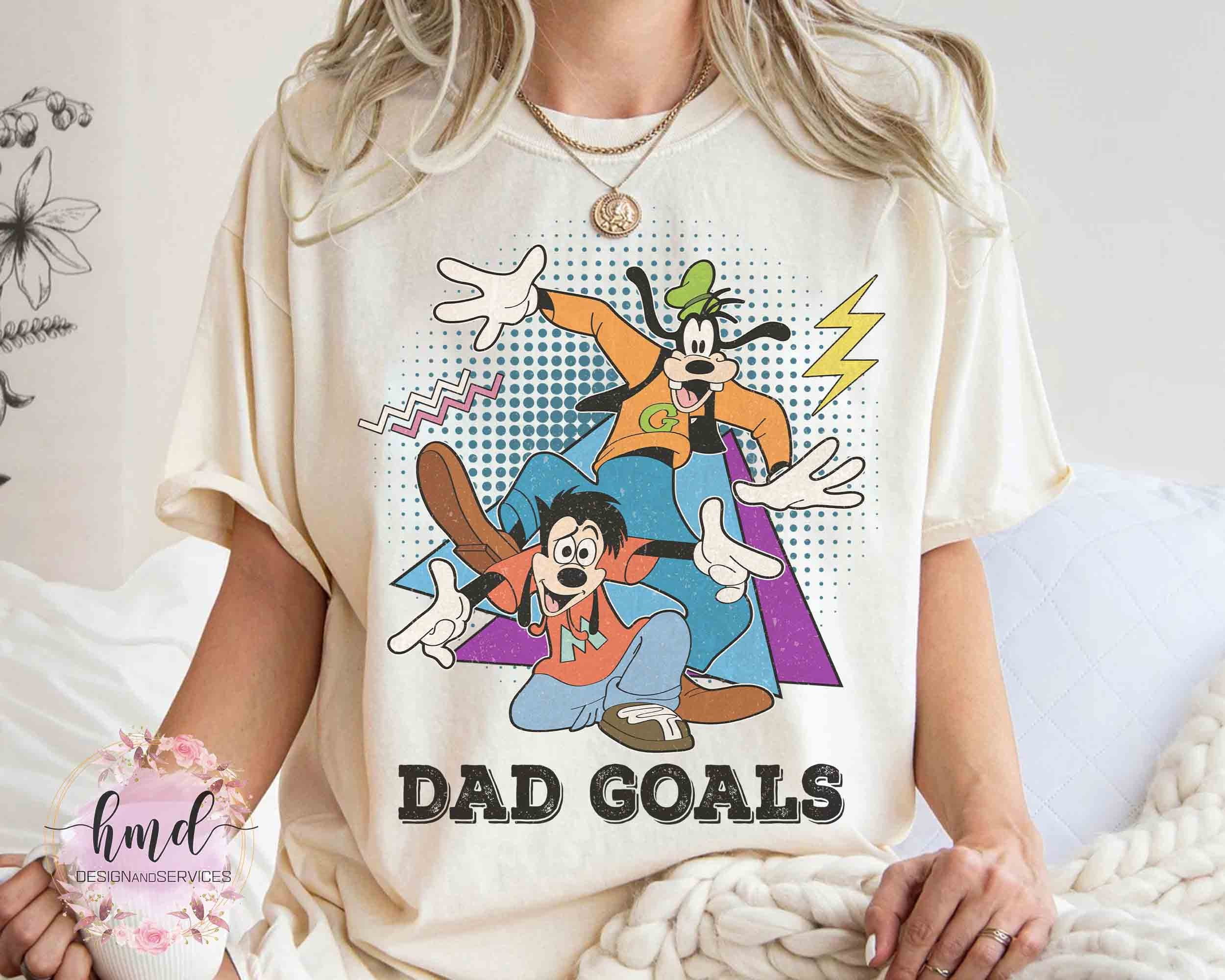TSHIRT-Max Goof And Goofy Dad Goals Retro 90s T-shirt, Disney A Goofy ...