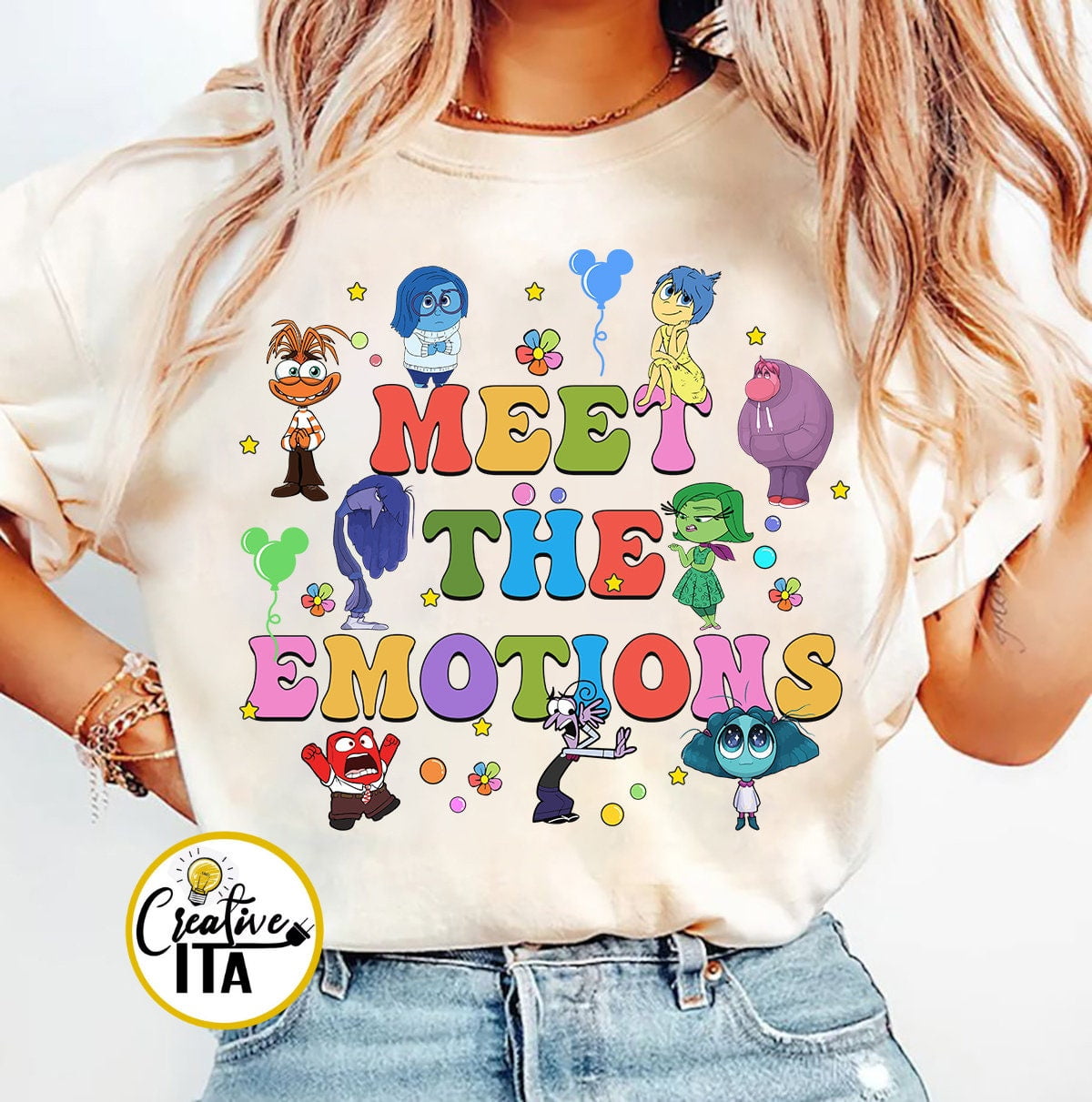 TSHIRT-Meet The Emotions Inside Out 2 T-shirt, Emotions Inside Out ...