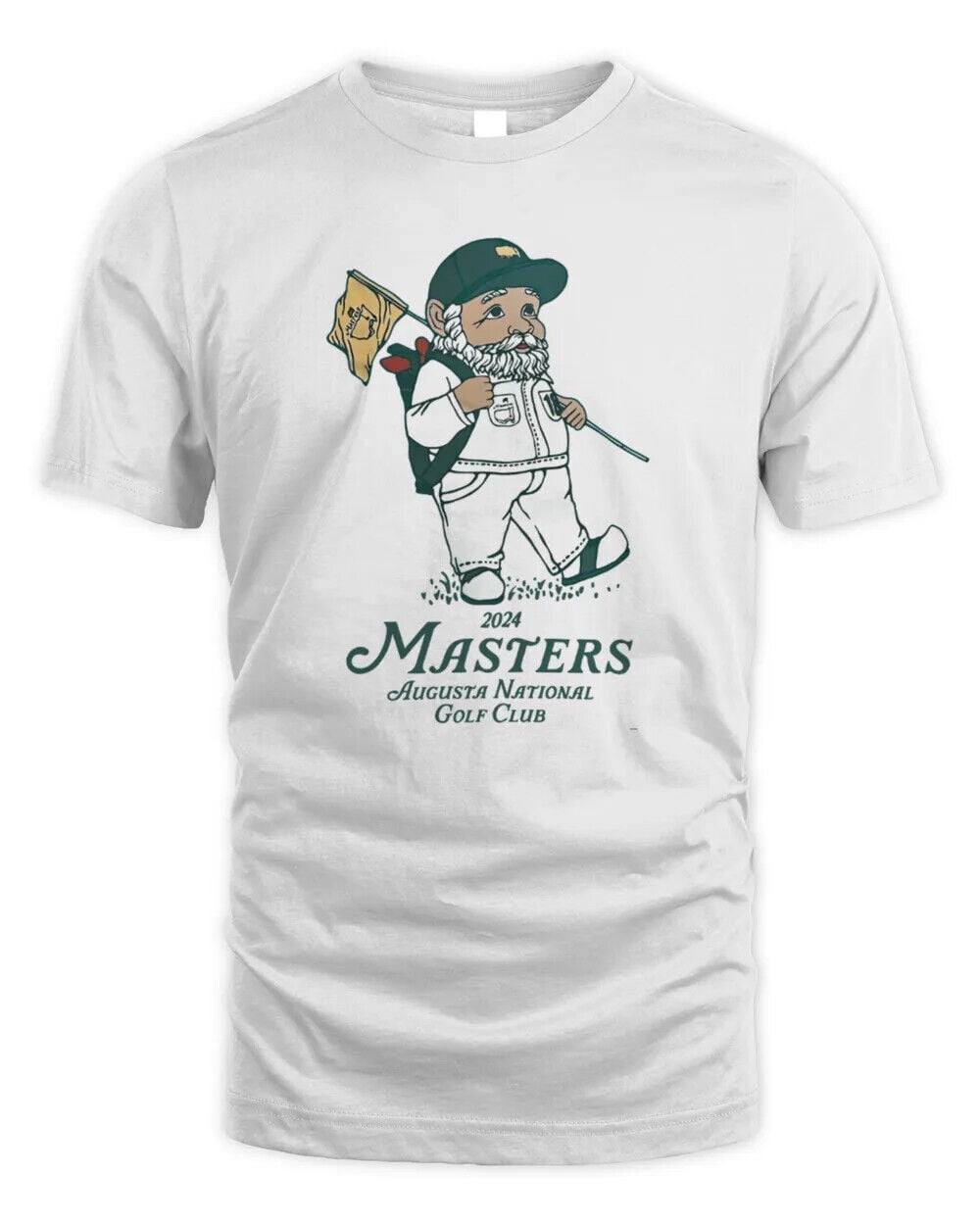 TSHIRT-Merch 2024 Masters White Caddie Gnome Golf Champions Shirt ...