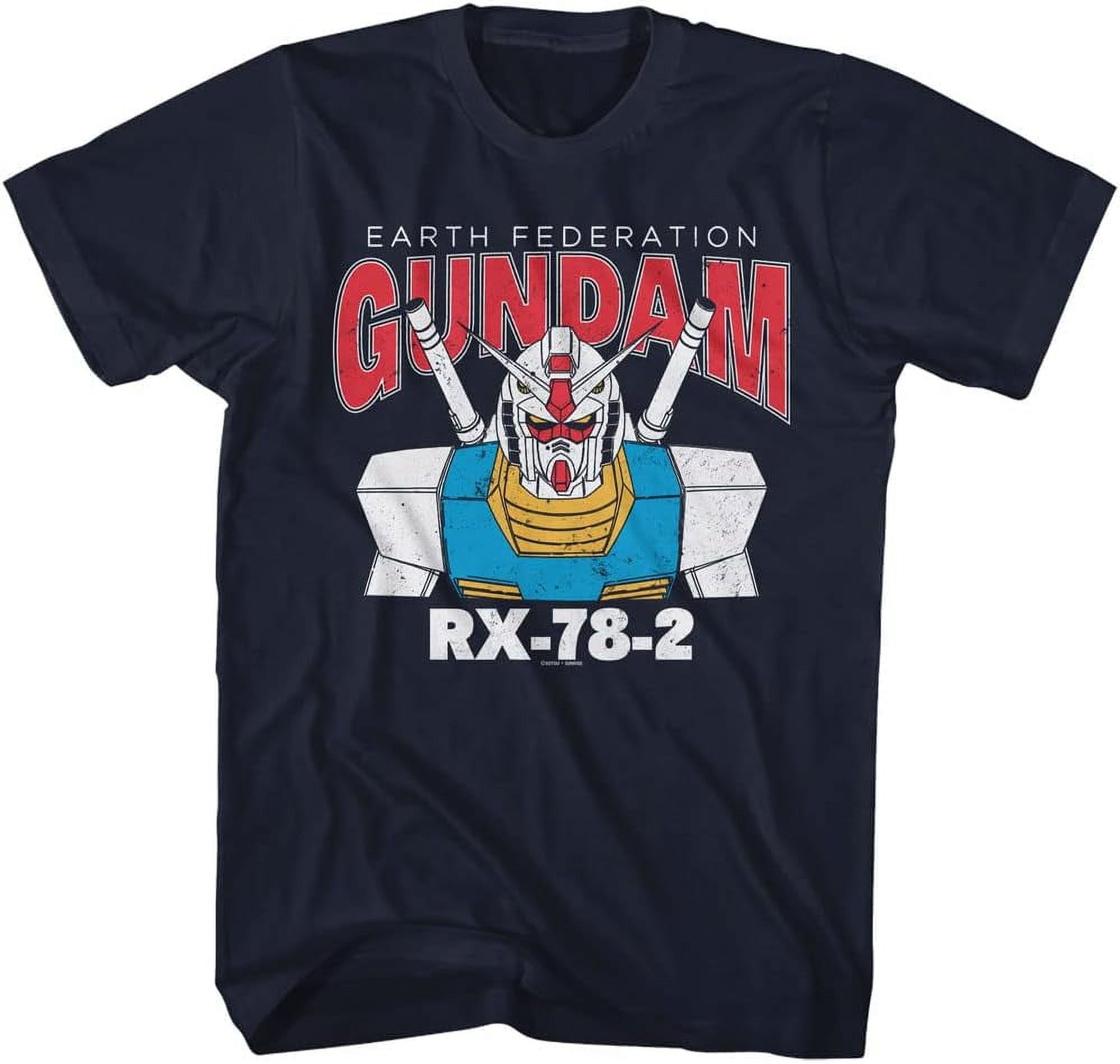 TSHIRT-Mobile Suit Gundam Anime Earth Federation Gundam RX-78-2 ...