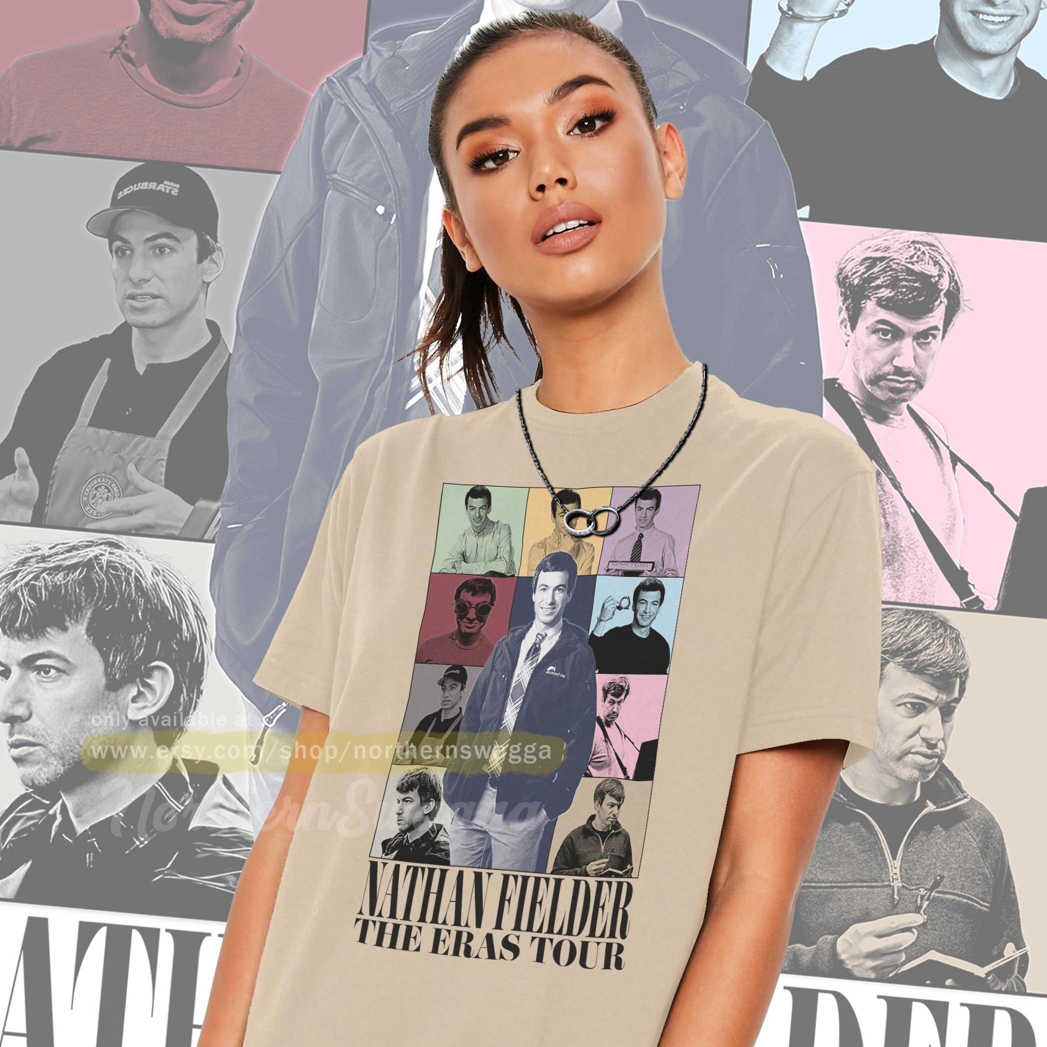 TSHIRT-Nathan fielder tour shirt cool fan art t-shirt 90s poster 675 tee - Walmart.com
