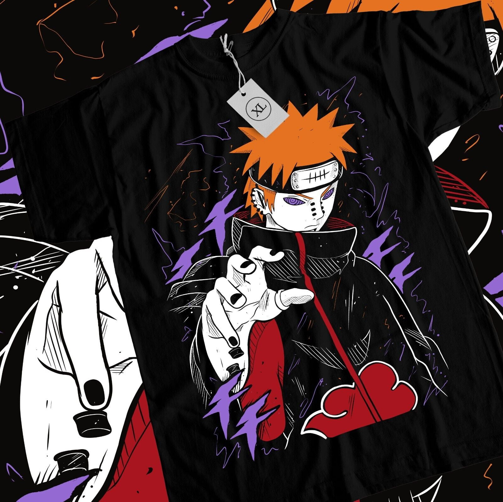 TSHIRT-Pain Akatsuki T-Shirt Naruto Itachi Uchiha Horror Manga Anime ...
