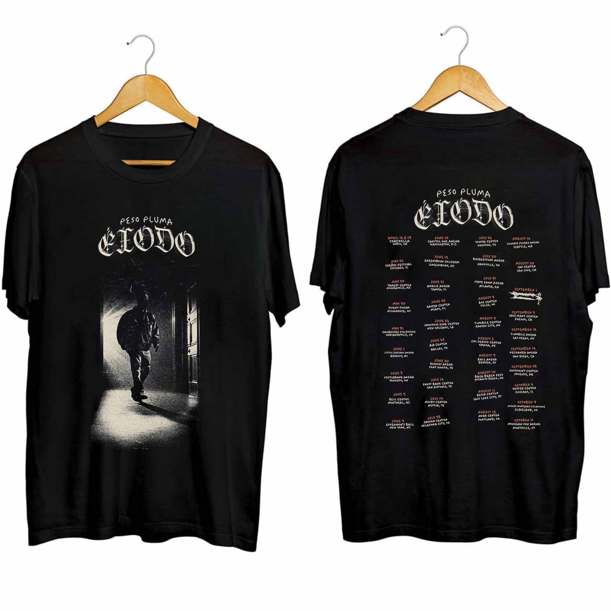 TSHIRT-Peso Pluma Exodo Tour 2024 Shirt, Peso Pluma Fan Shirt, Peso ... TSHIRT-Peso Pluma Exodo Tour 2024 Shirt, Peso Pluma Fan Shirt, Peso ...