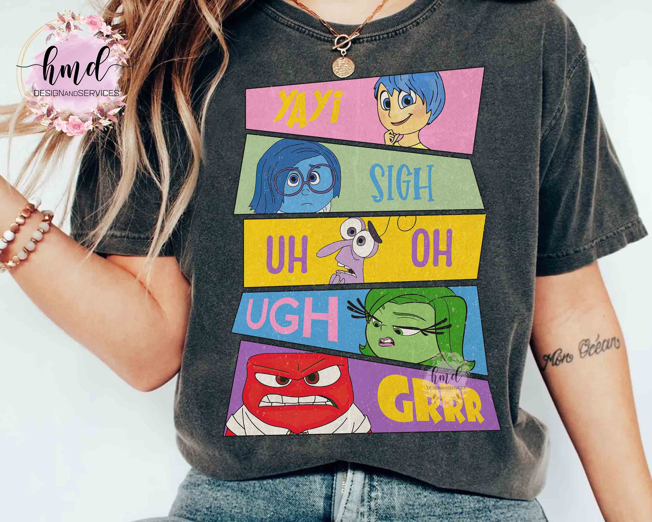 TSHIRT-Pixar Inside Out Characters Group T-shirt, Today Is A Core ...
