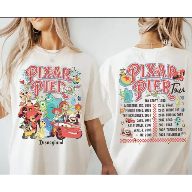 TSHIRT-Pixar Pier Disneyland Shirt, Disneyland Pixar Fest 2024 Shirt ...