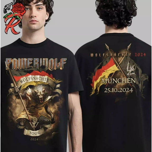 TSHIRT-Powerwolf The Wolfsnachte Tour 2024 In Munich City On Oct 25 ...