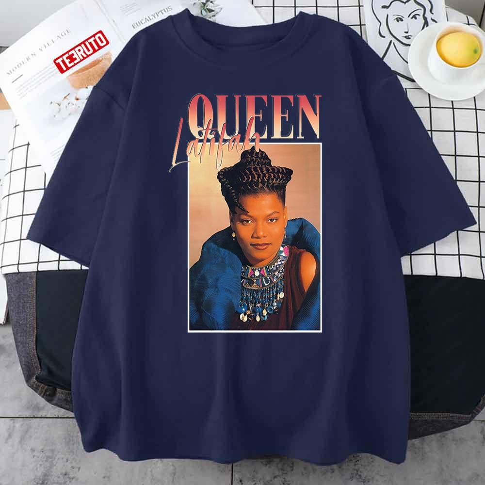 TSHIRT-Queen Latifah American Singer Vintage Bootleg 90s Unisex T-Shirt ...