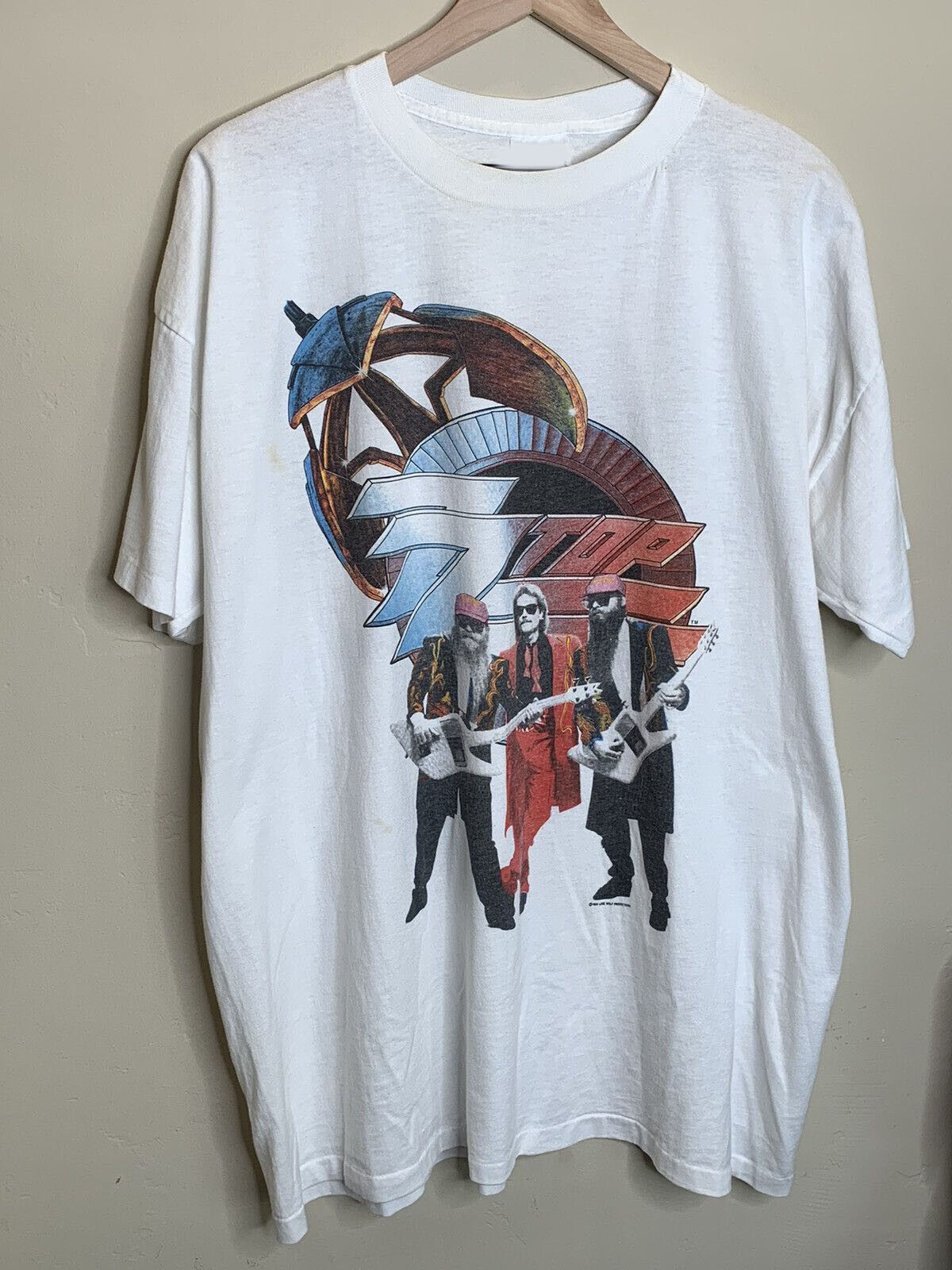 TSHIRT-Remake 2 sided 1990 ZZ Top Single Stitch USA-Made Band Shirt TE7900 - Walmart.com