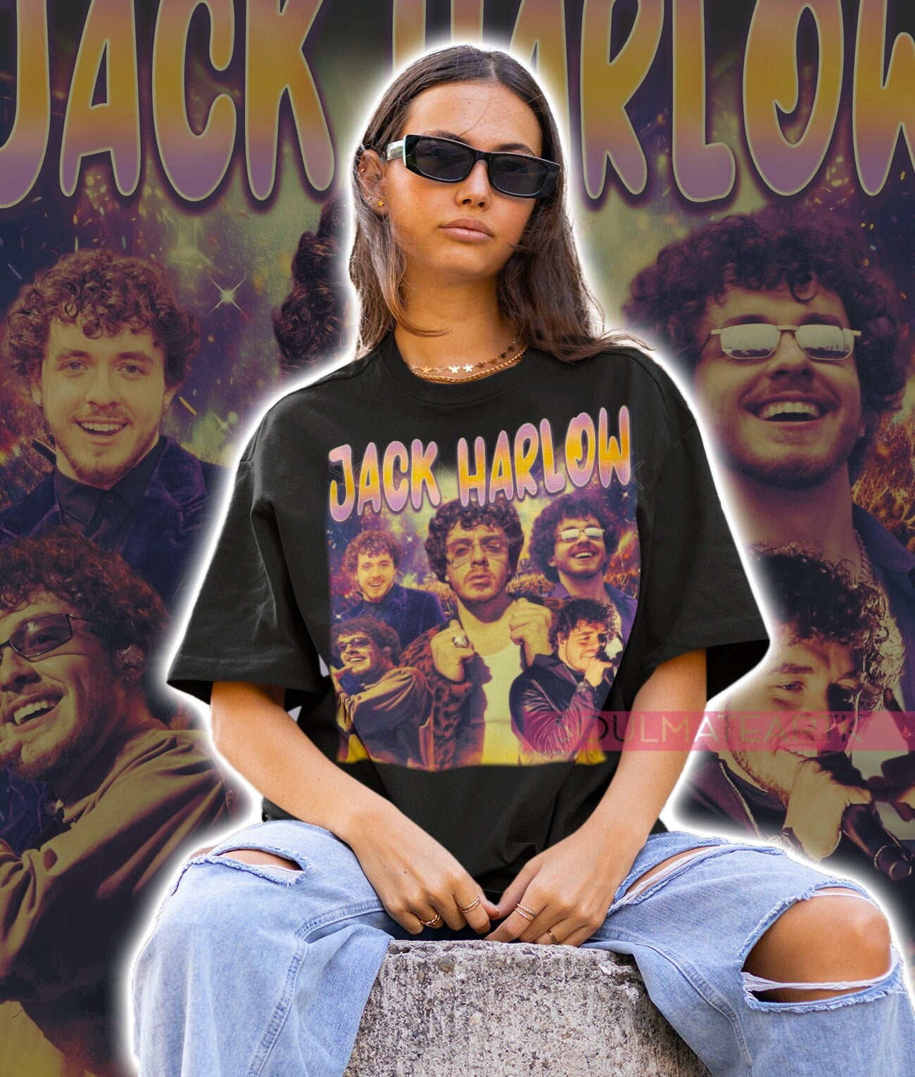 TSHIRT-Retro Jack Harlow Shirt, Vintage Jack Harlow Tshirt, Jack Harlow Sweater, 90s Bootleg Tee ...