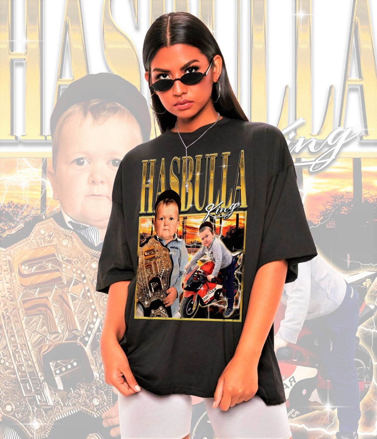TSHIRT-Retro King Hasbulla Shirt -King Hasbulla Tshirt,Hasbulla Homage ...