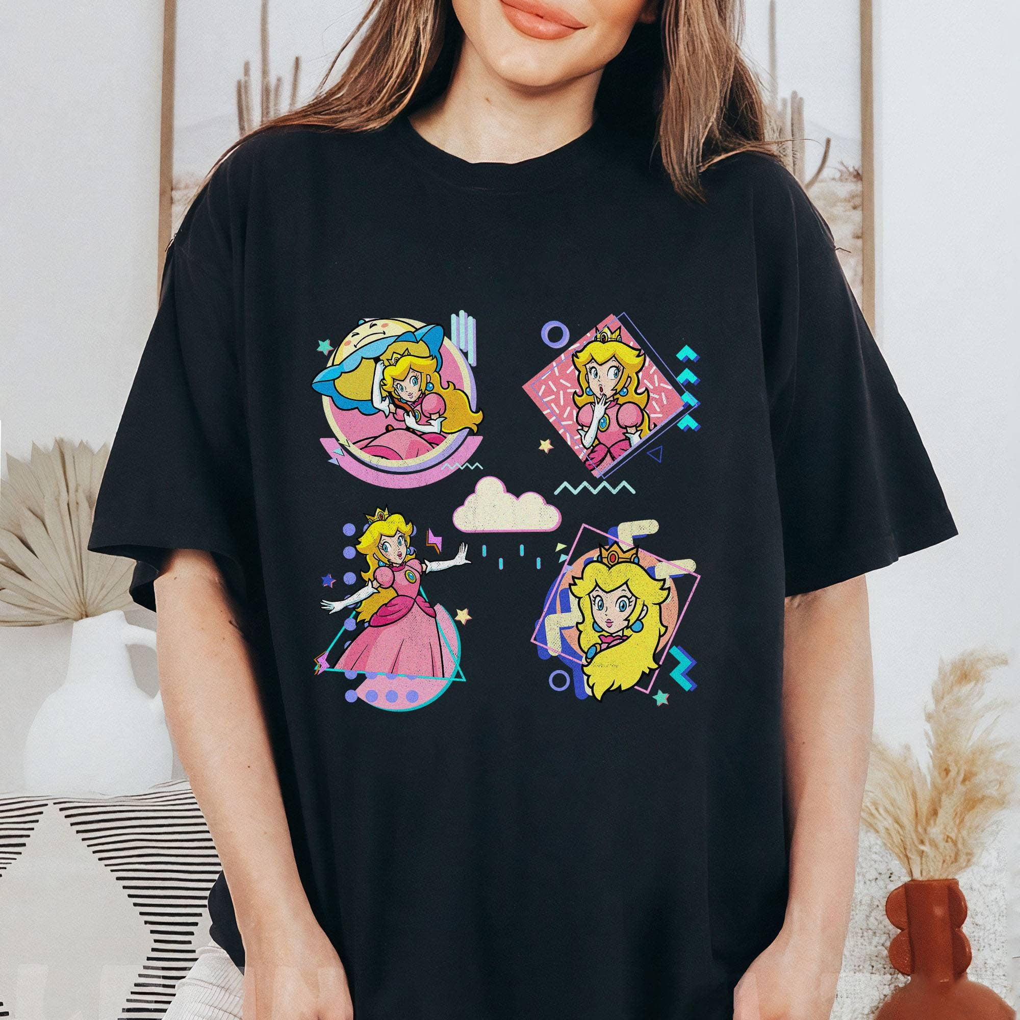 TSHIRT-Retro Princess Peach Shirt | Princess Peach Super Mario Luigi ...