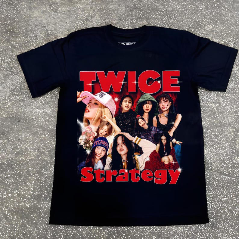 TSHIRT-Retro Twice STRATEGY Shirt, Twice 14th Mini Album Strategy ...