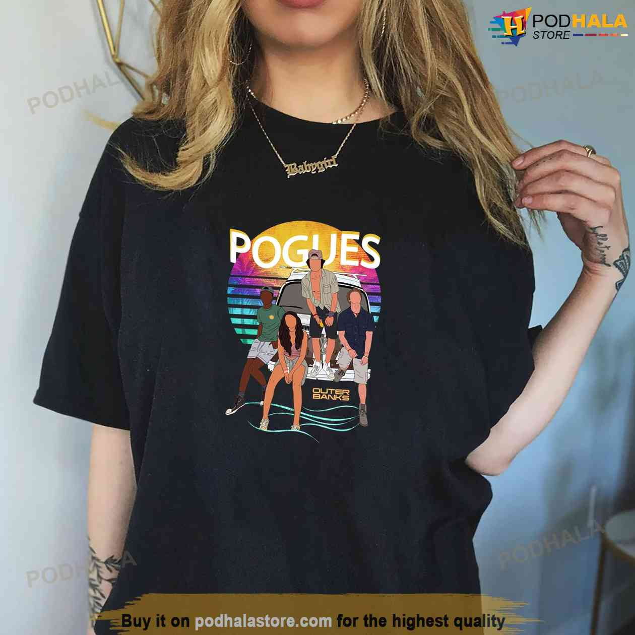 TSHIRT-Retro Vintage Pogue Life Outer Banks Shirt, Outer Banks Pogue ...
