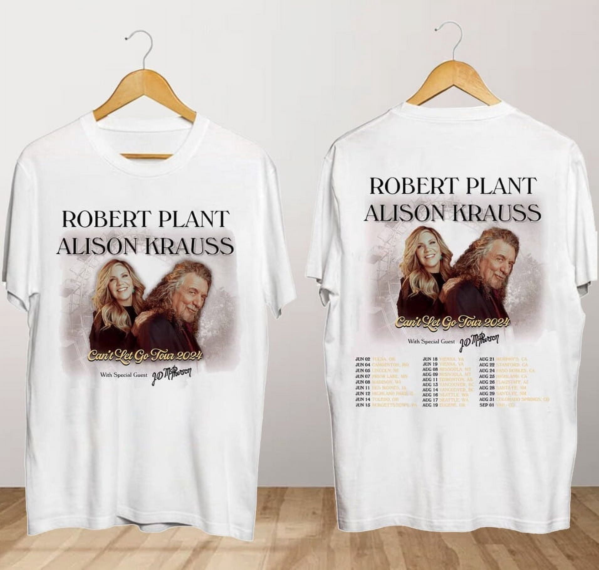TSHIRT-Robert Plant and Alison Krauss Can't Let Go 2024 Tour T-Shirt ...