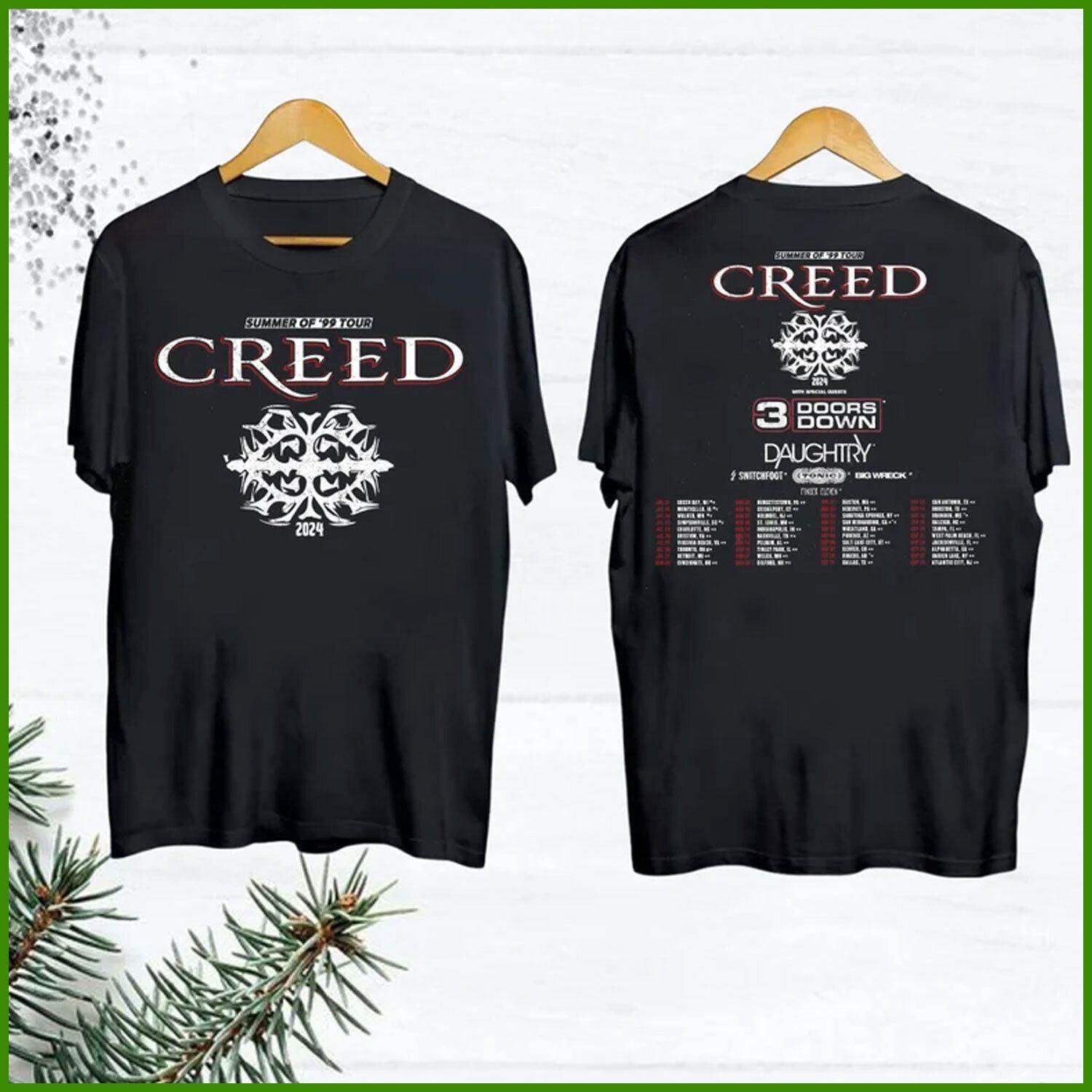 TSHIRT-SALE Creed Band 2024 Tour Summer of ’99 Tour Shirt - Walmart.com