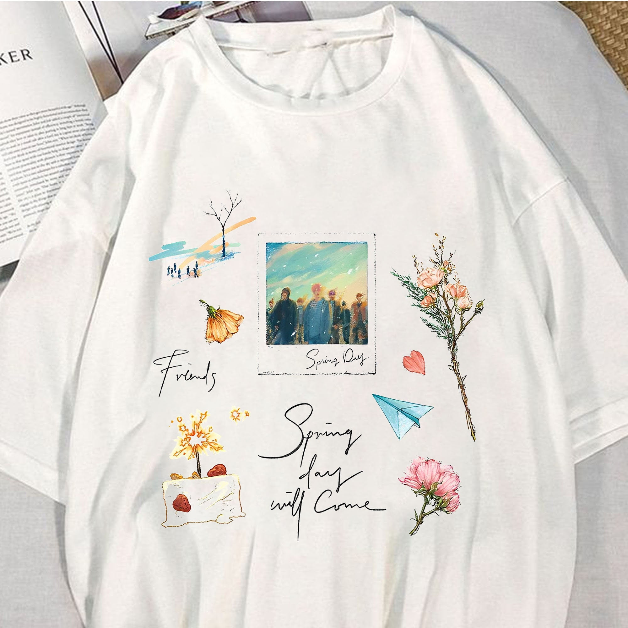 TSHIRT-Spring Day Bts Shirt, Bts Album You Never Walk Alone Sweatshirt ...