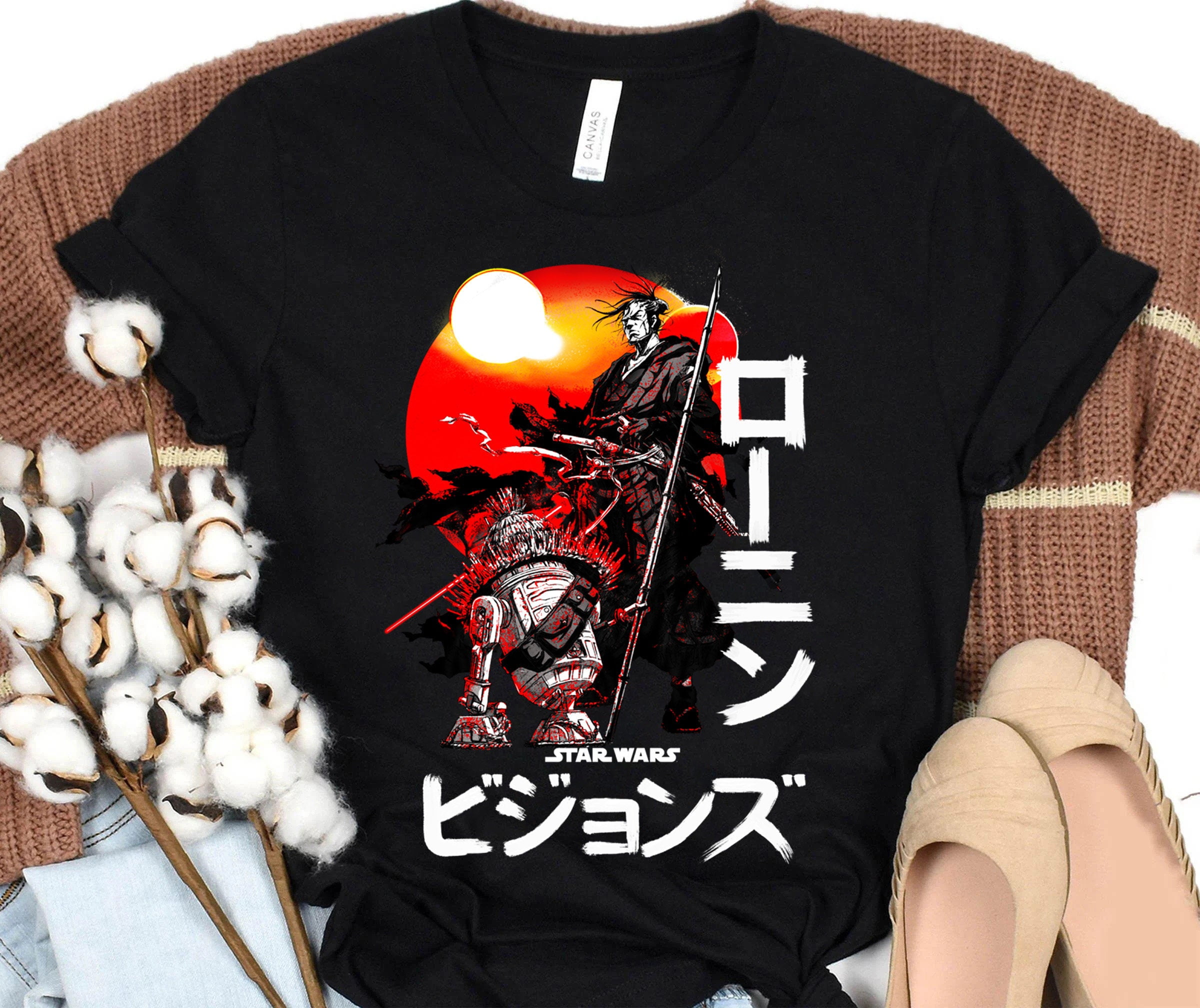 TSHIRT-Star Wars Visions Samurai Poster Characters Portrait T-Shirt ...