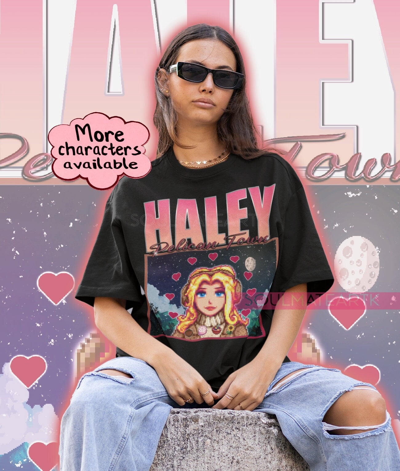 TSHIRT-Stardew Valley Haley T-Shirt, Stardew Valley Characters Shirt ...