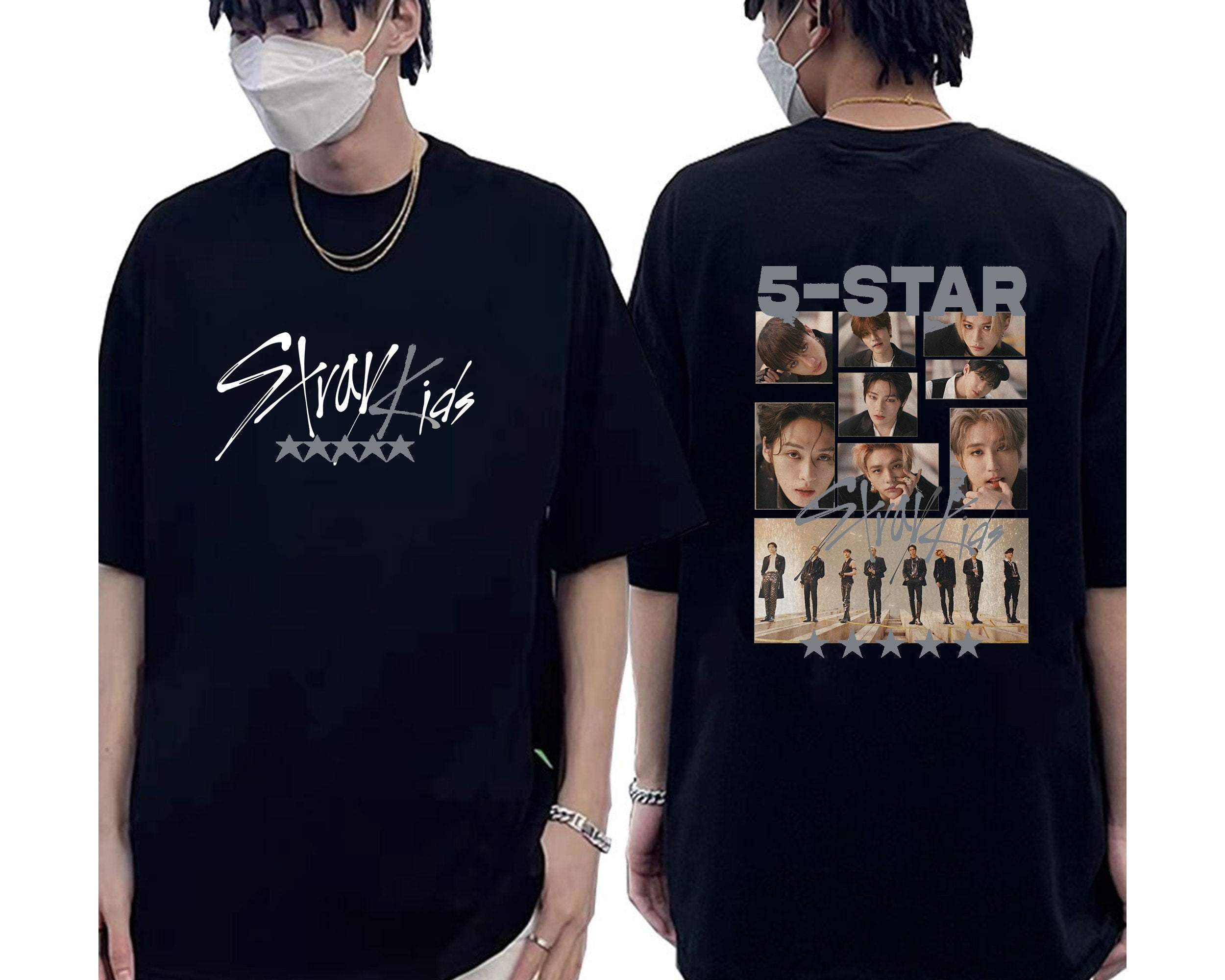 TSHIRT-Stray Kids 5 Star Shirt, Stray Kid, Stray Kids Album Shirt, Chan ...