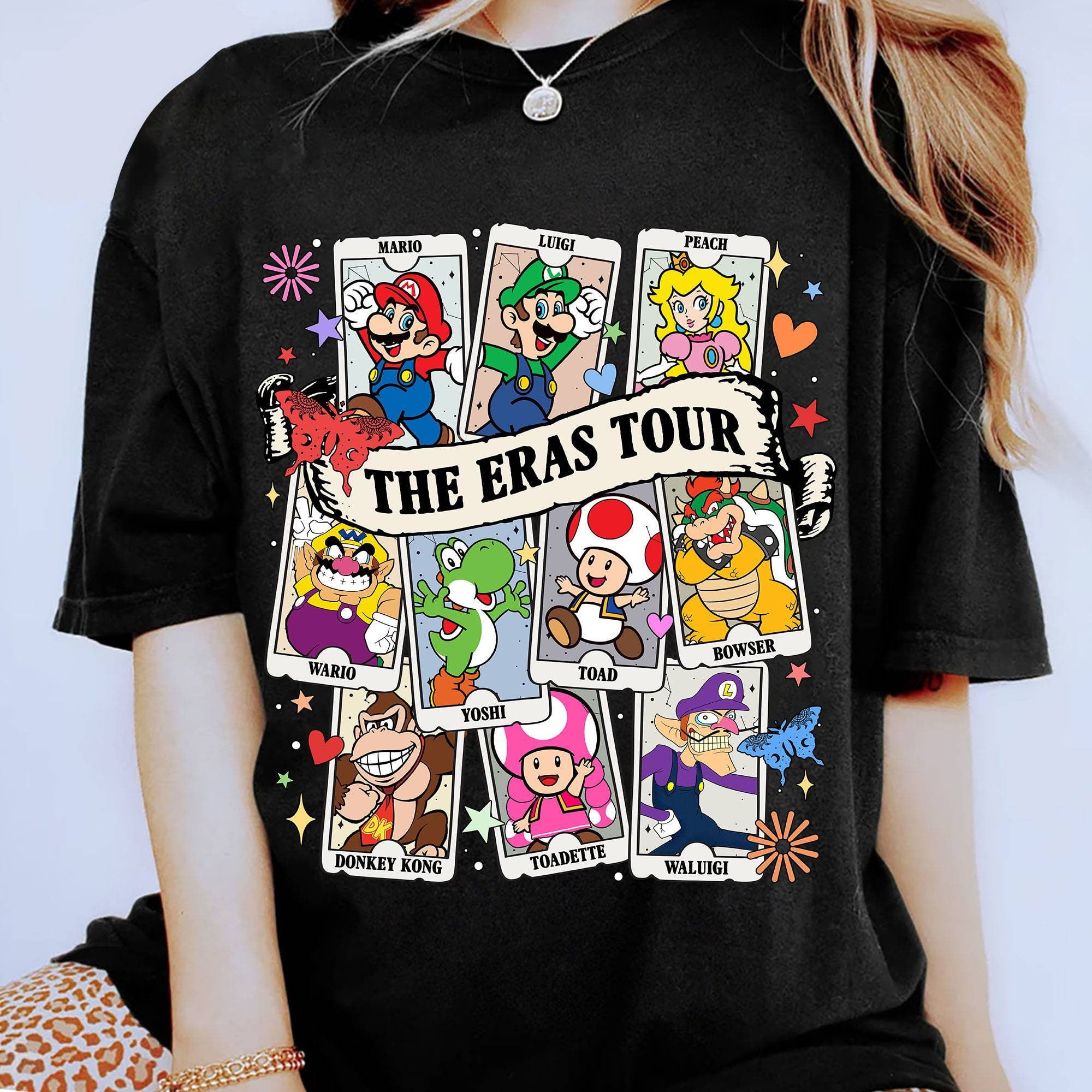 TSHIRT-Super Mario The Tour Tarot Card Shirt | Mario Luigi Princess ...