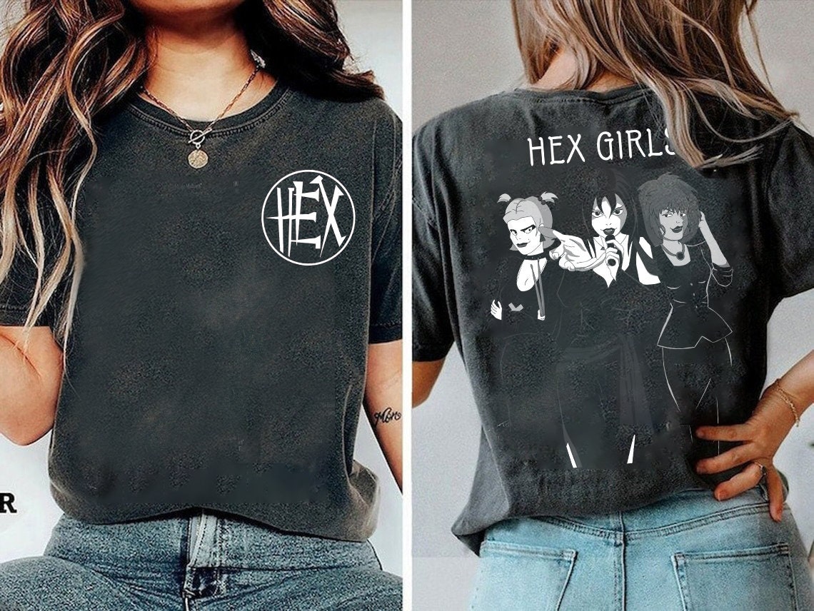 TSHIRT-The Hex Girls Rock Band Music 2 Sides Shirt, The Hex Girls Tour ...