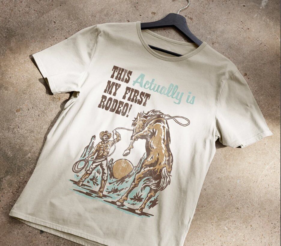 TSHIRT-This Actually Is My First Rodeo T-Shirt - Walmart.com