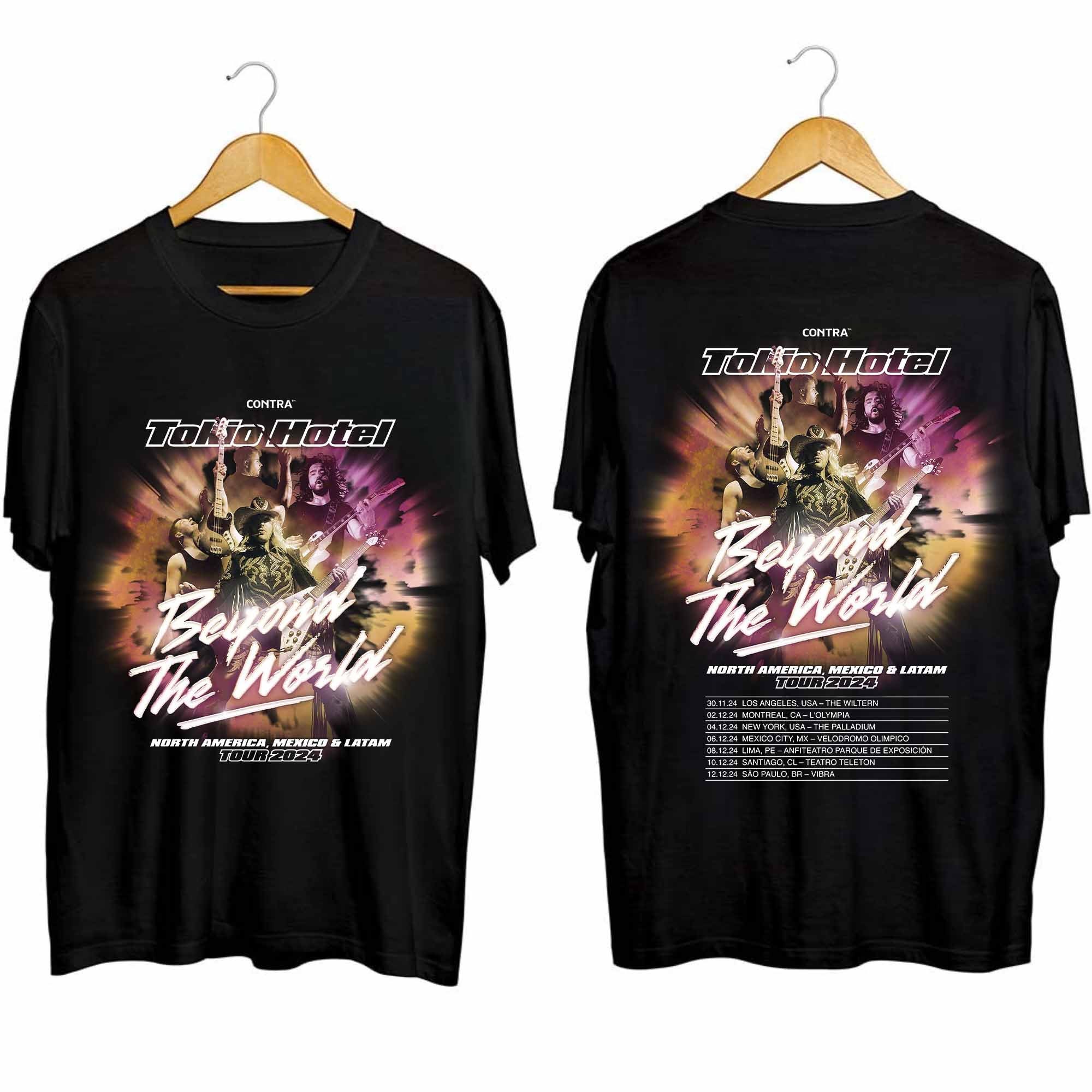 TSHIRT-Tokio Hotel - Beyond The World Tour 2024 Shirt, Tokio Hotel Band Fan Shirt, Tokio Hotel ...
