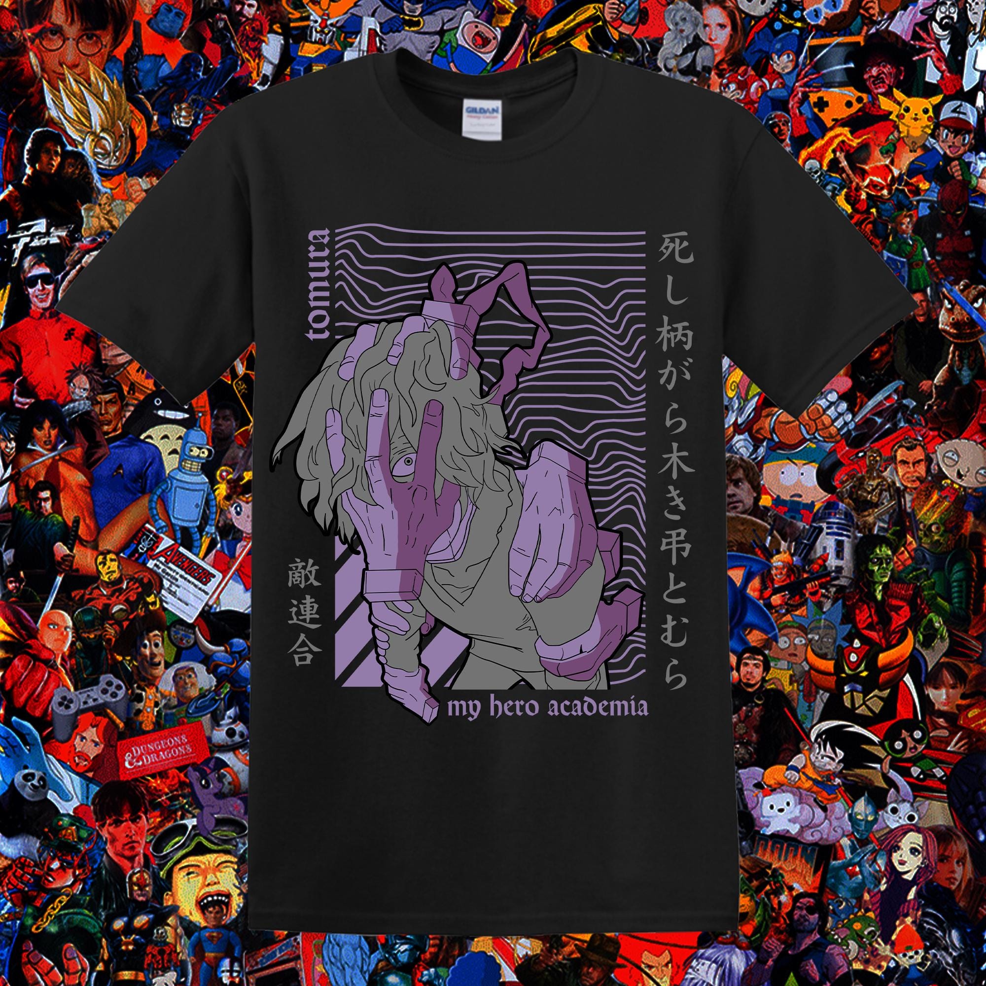 TSHIRT-Tomura Shigaraki My Hero Academia Shirt Anime Graphic Tee Hero ...