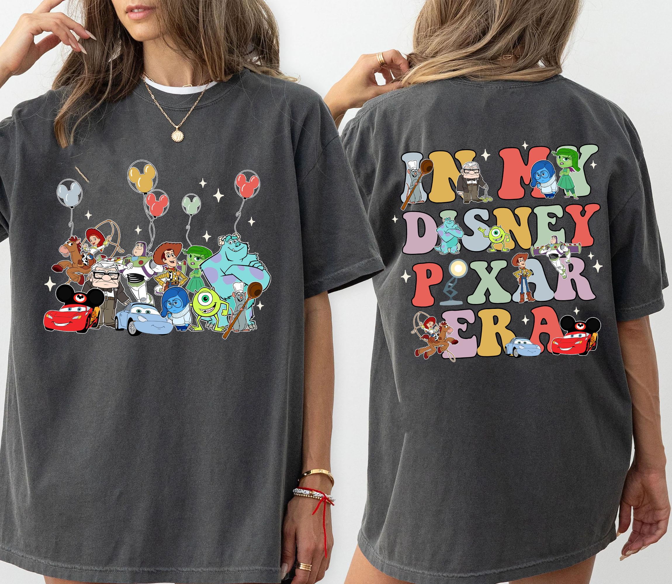 TSHIRT-Two Sided In My Disney Pixar Era Shirt, Disney Magical Pixar ...